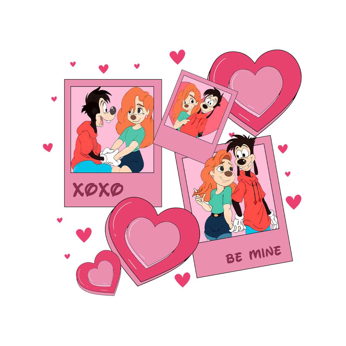 Xoxo Love Max and Roxanne Be Mine Valentines PNG | Inspire Uplift