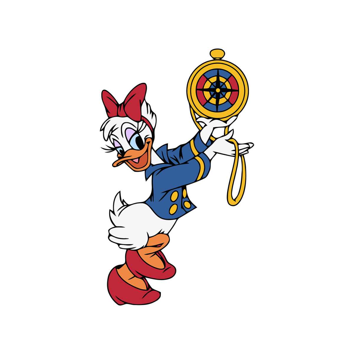 Daisy Sailor Duck Disney Cruise Compass SVG | Inspire Uplift