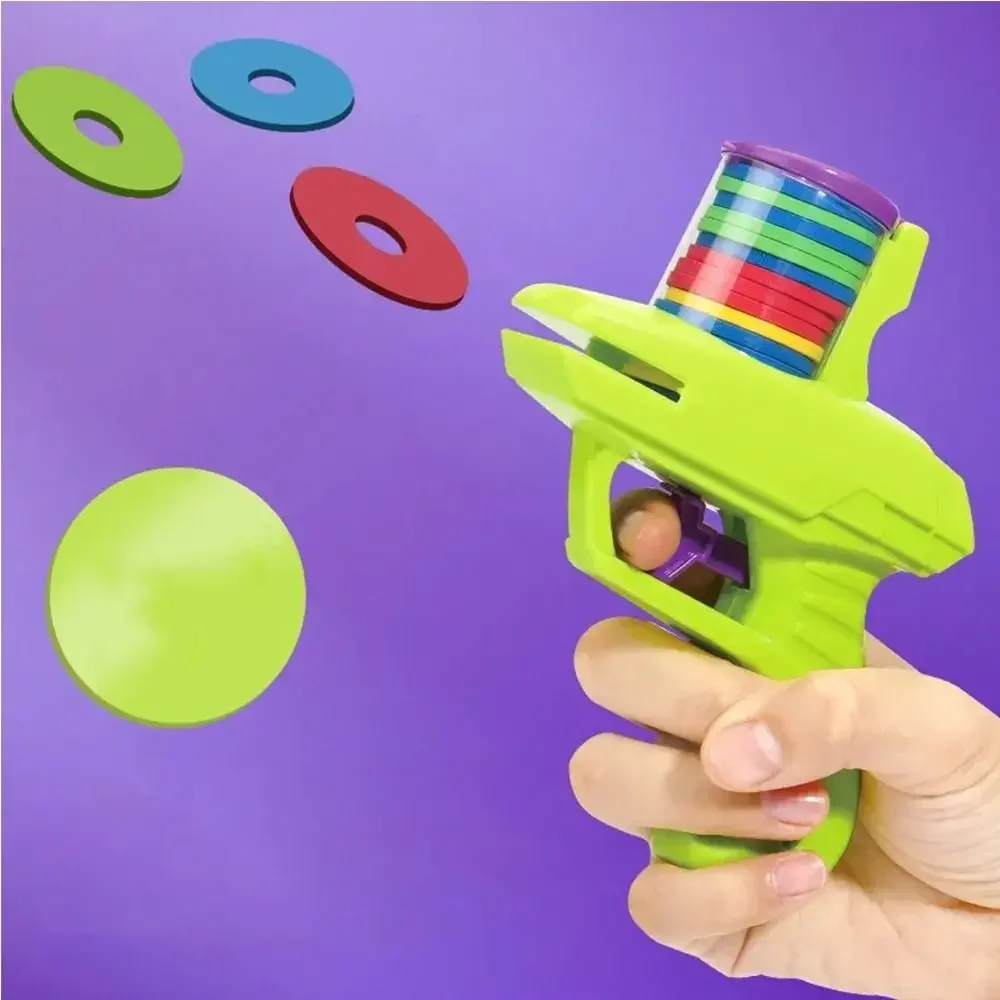 Mini Carrot Flying Disc Launcher Toy Gun for Kids - EVA Soft | Inspire ...