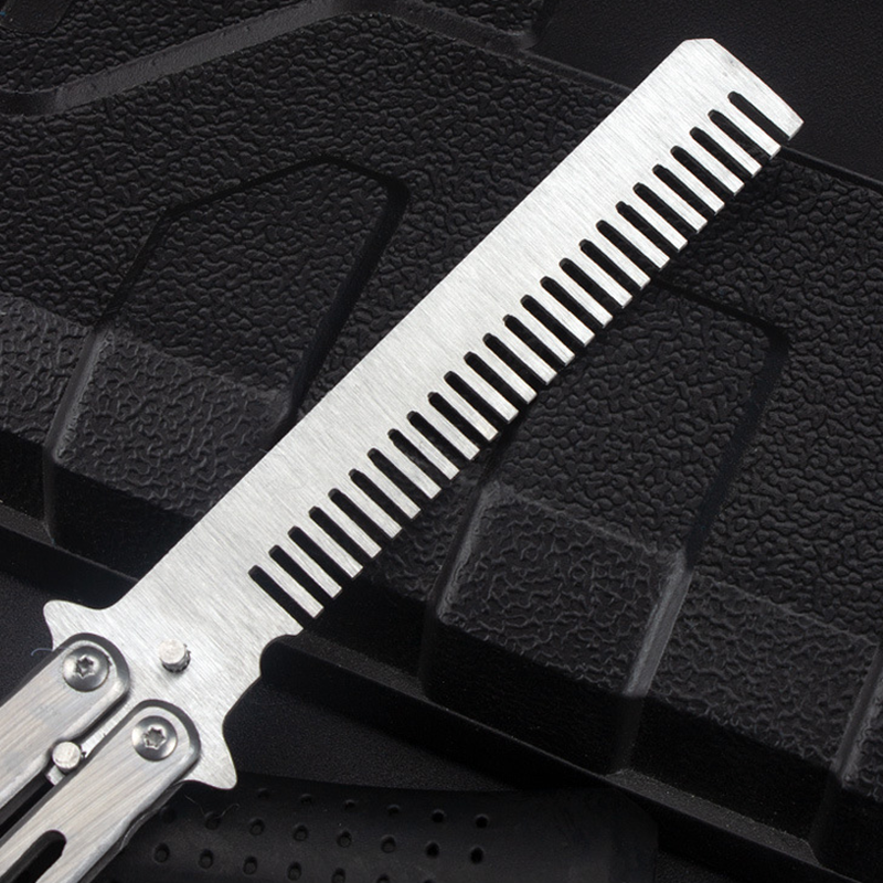 Swing Comb Stainless Steel Butterfly Knife Training Tool | Inspire Uplift