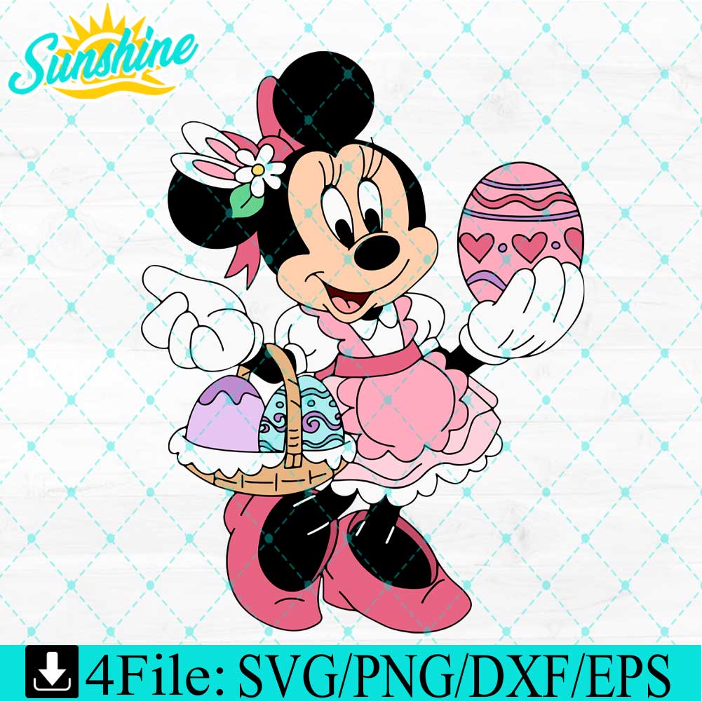 Minnie Mouse Easter Svg, Minnie Mouse Svg, Disney Easter Svg | Inspire ...