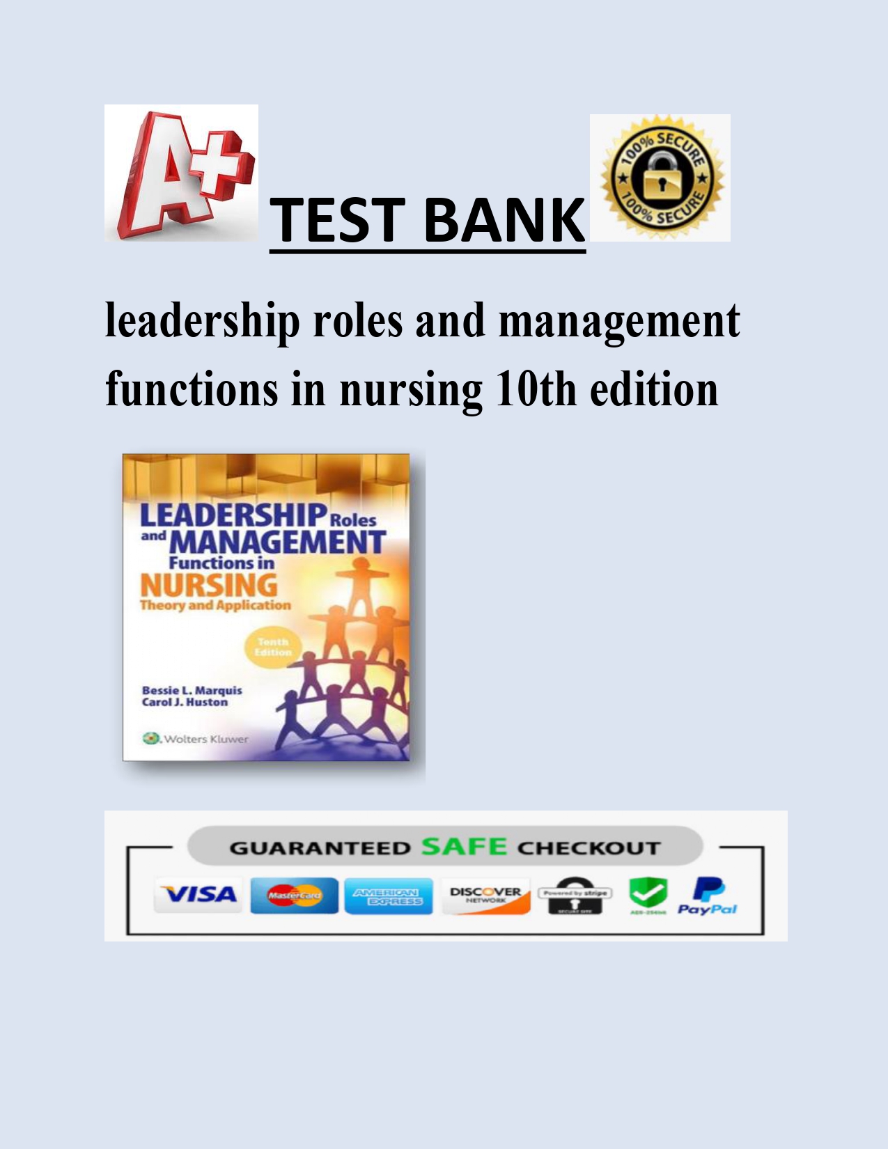 leadership roles and management functions in nursing 10th ed | Inspire ...