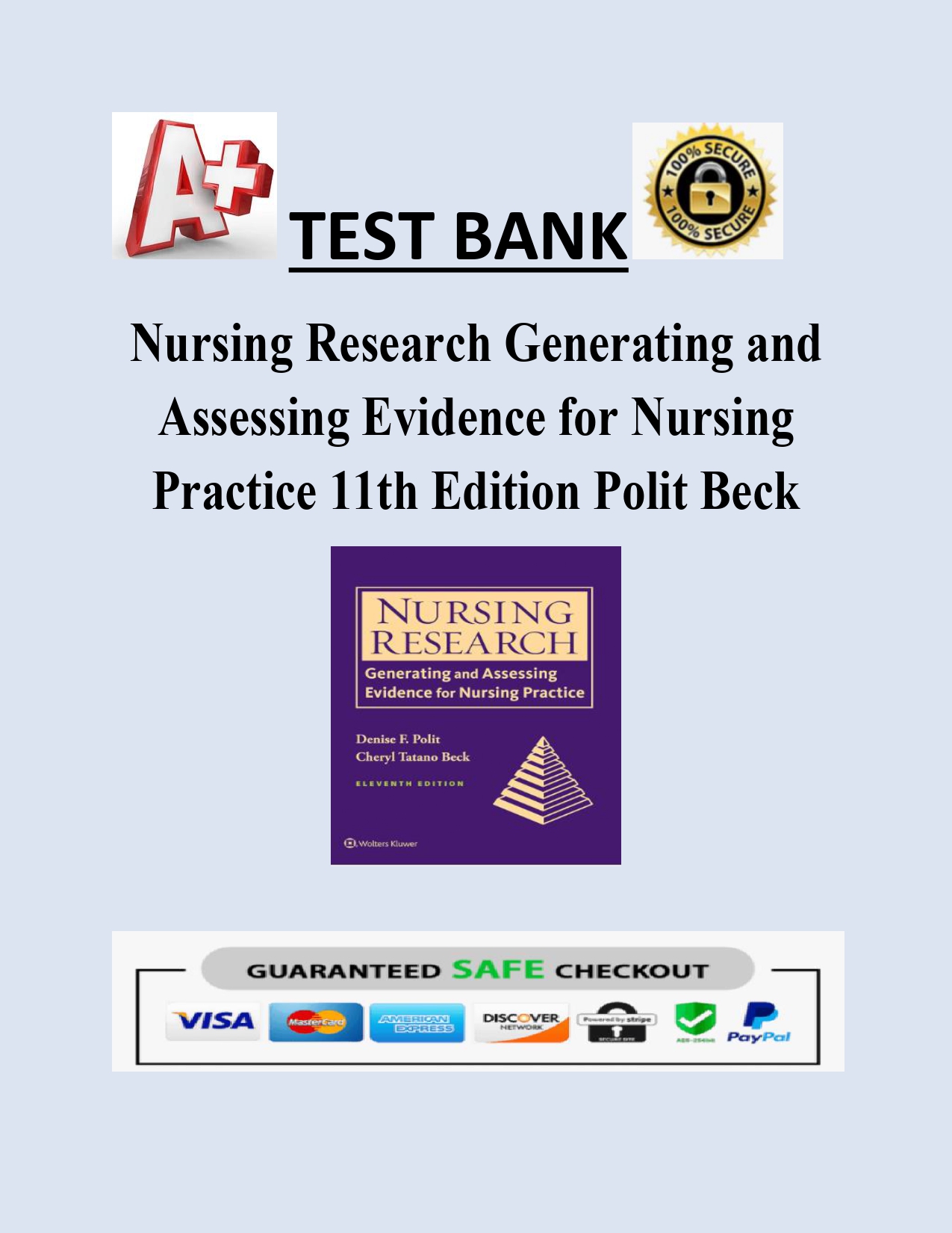 Nursing Research Generating and Assessing Evidence for Nursi | Inspire ...
