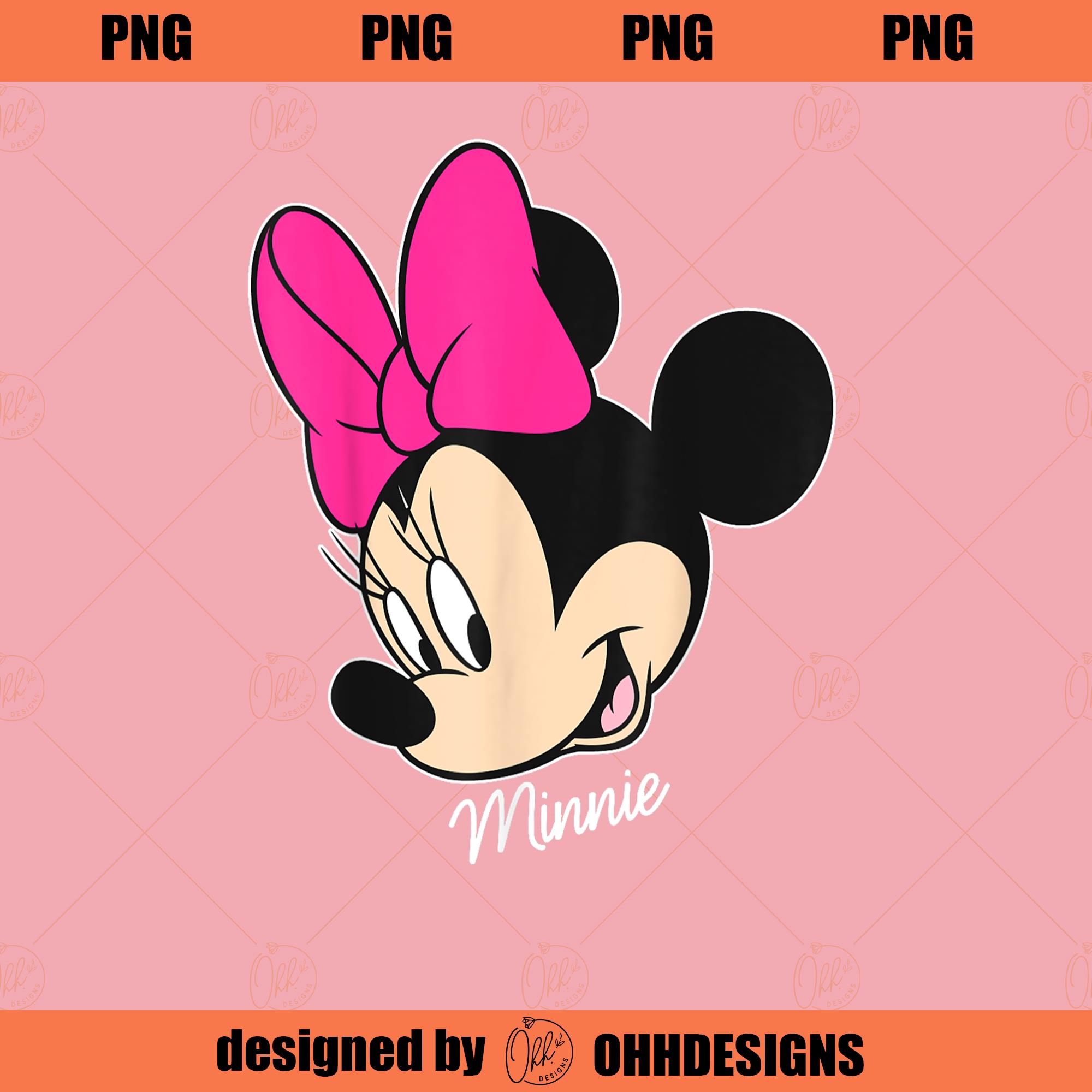 Disney Mickey And Friends Minnie Mouse Big Face , Black, Sma | Inspire ...