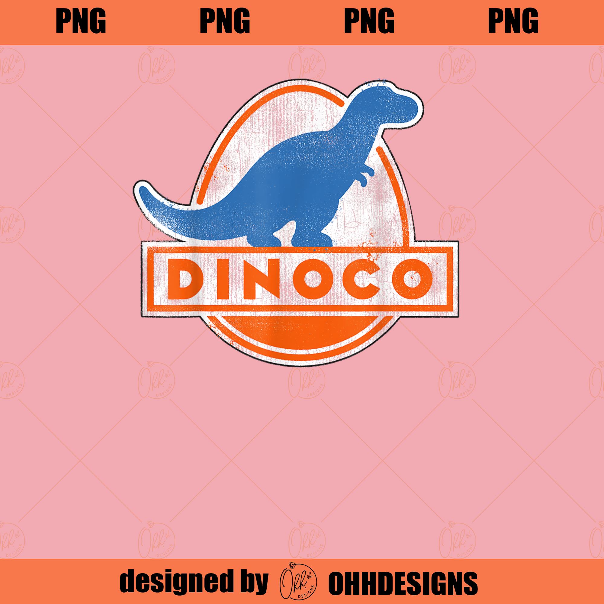 Disney Pixar Cars Iconic Dinoco Vintage Faded Dinosaur Logo - Inspire ...