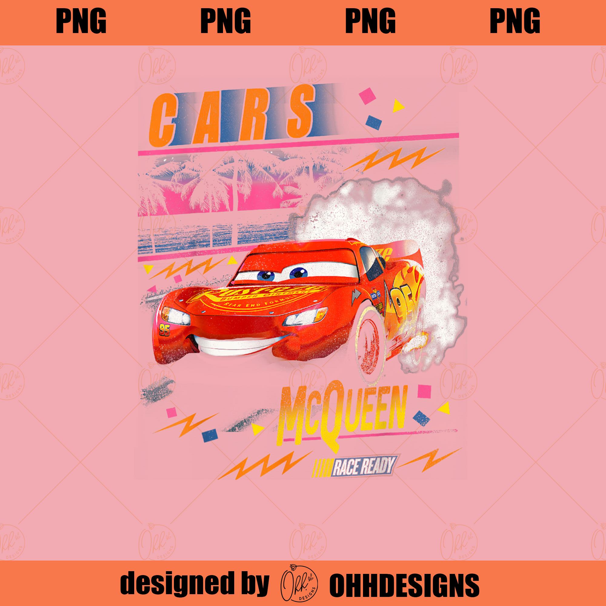 Disney Pixar Cars Lightning McQueen Palm Tree Sunset PNG Dow - Inspire ...