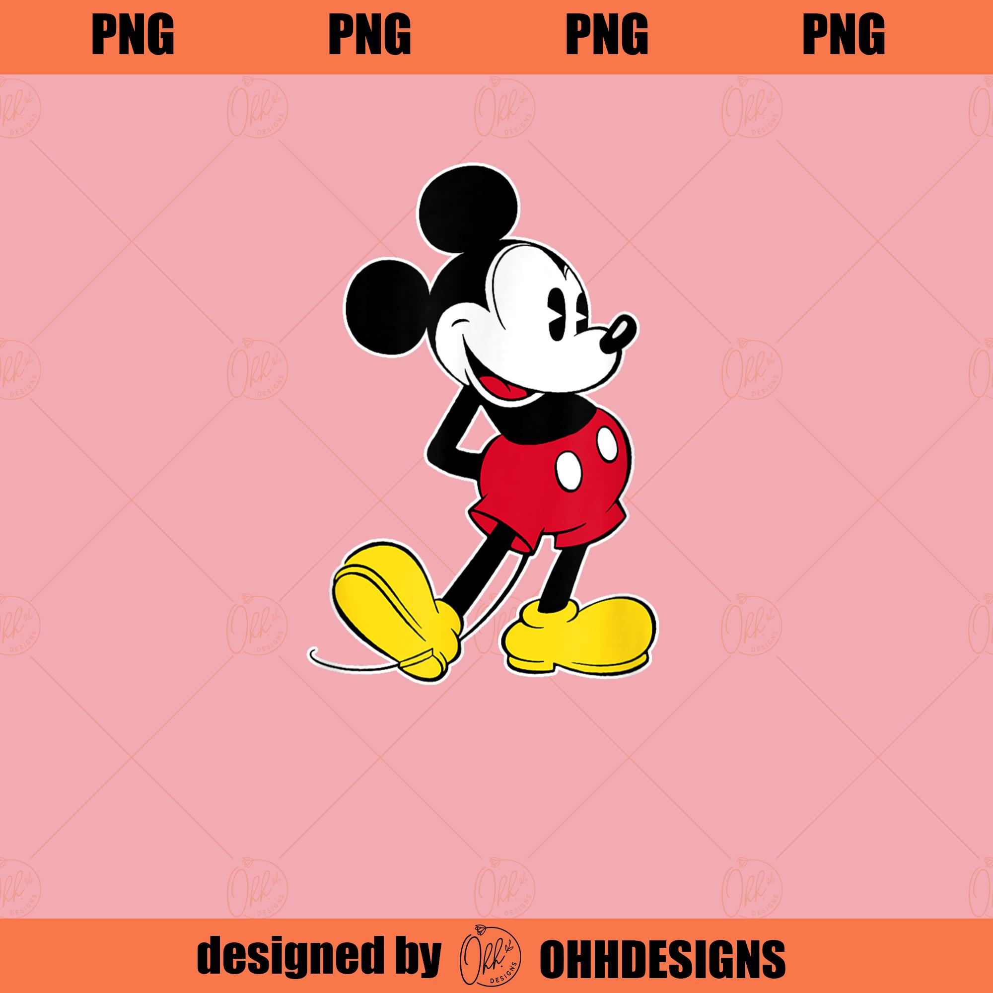 Disney Mickey Mouse Classic Pose PNG Download | Inspire Uplift