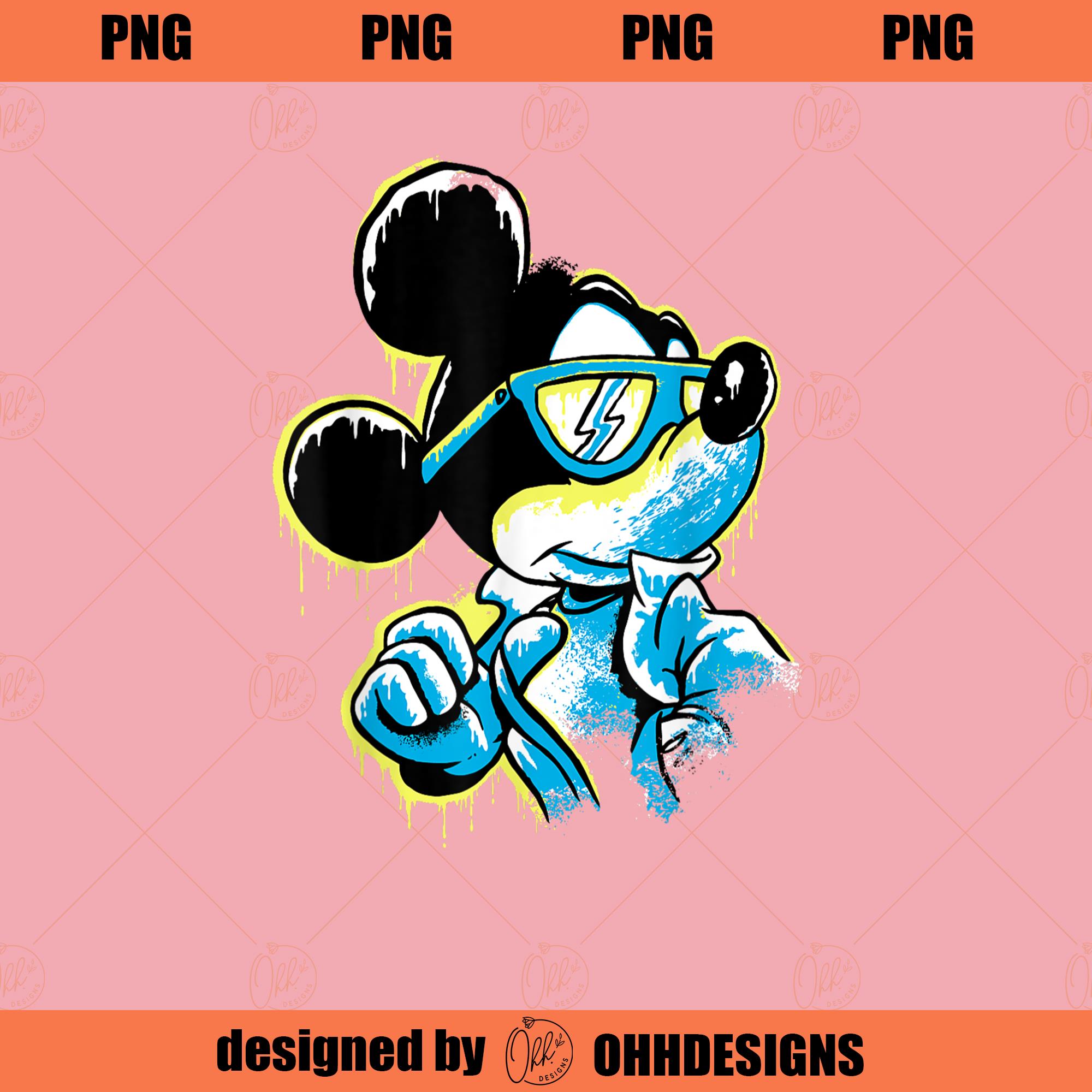 Disney Mickey Mouse Icy Cool Paint Drip PNG Download | Inspire Uplift