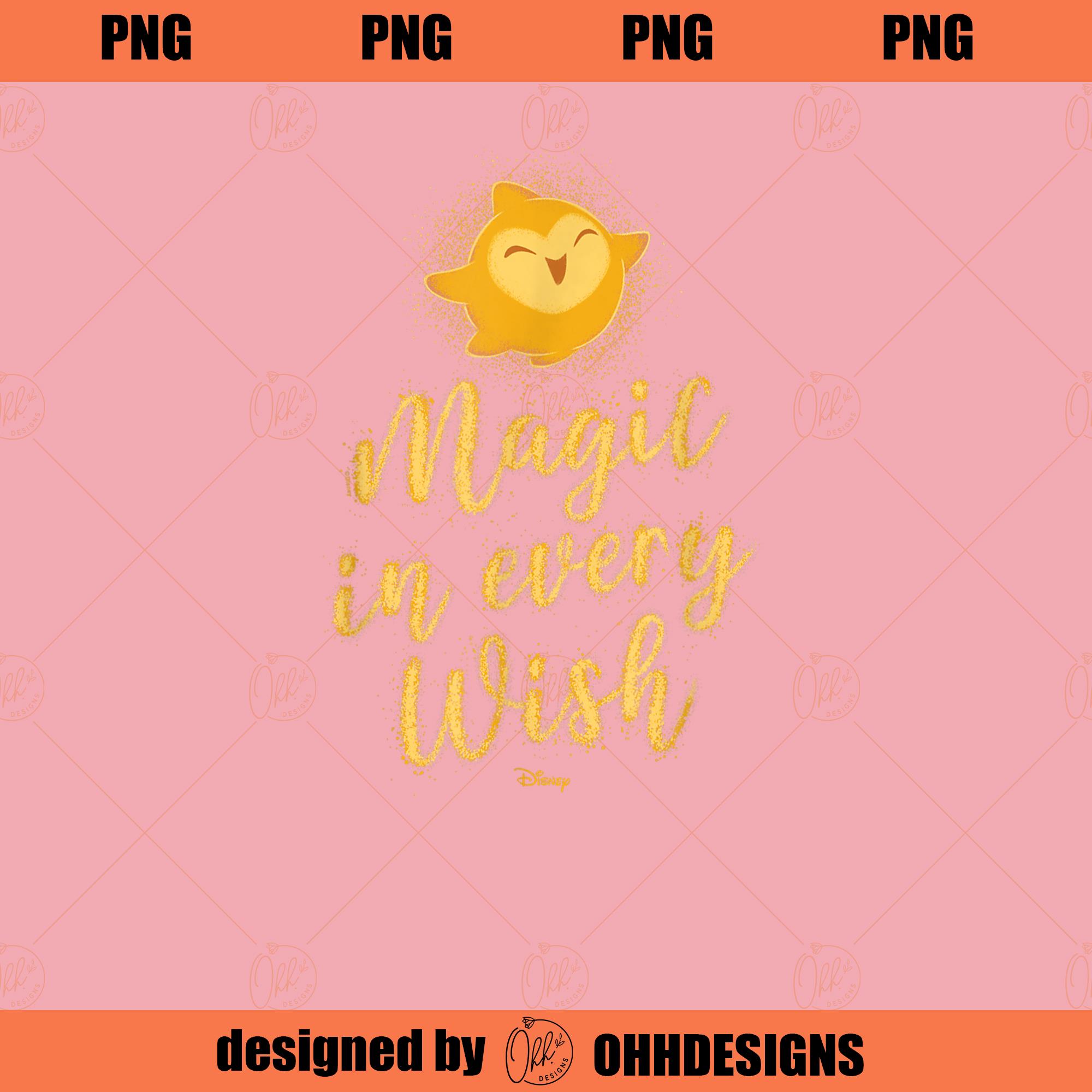 Disney Wish Magic In Every Wish Star PNG Download | Inspire Uplift