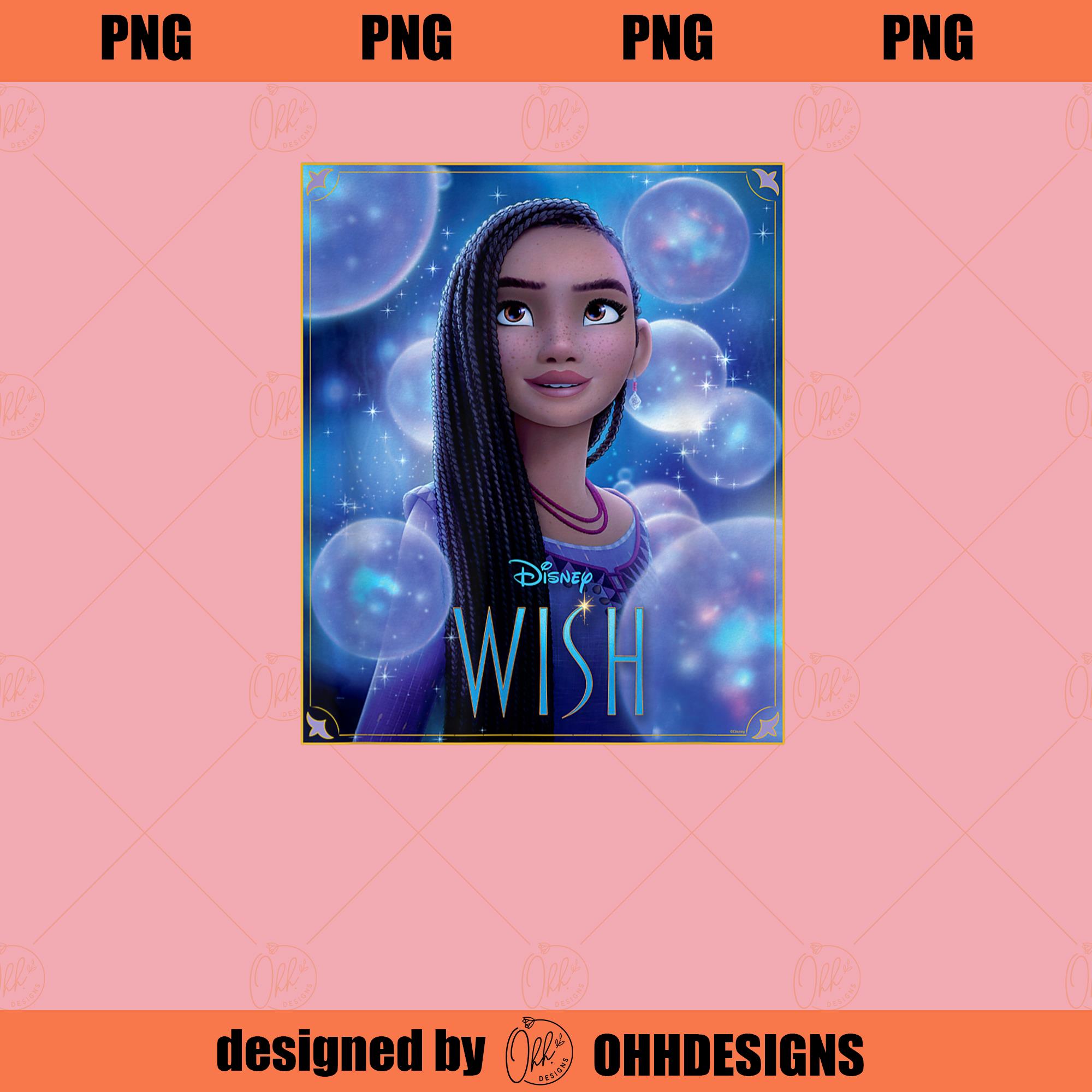 Disney Wish Asha Character Poster Image and Movie Logo PNG D | Inspire ...