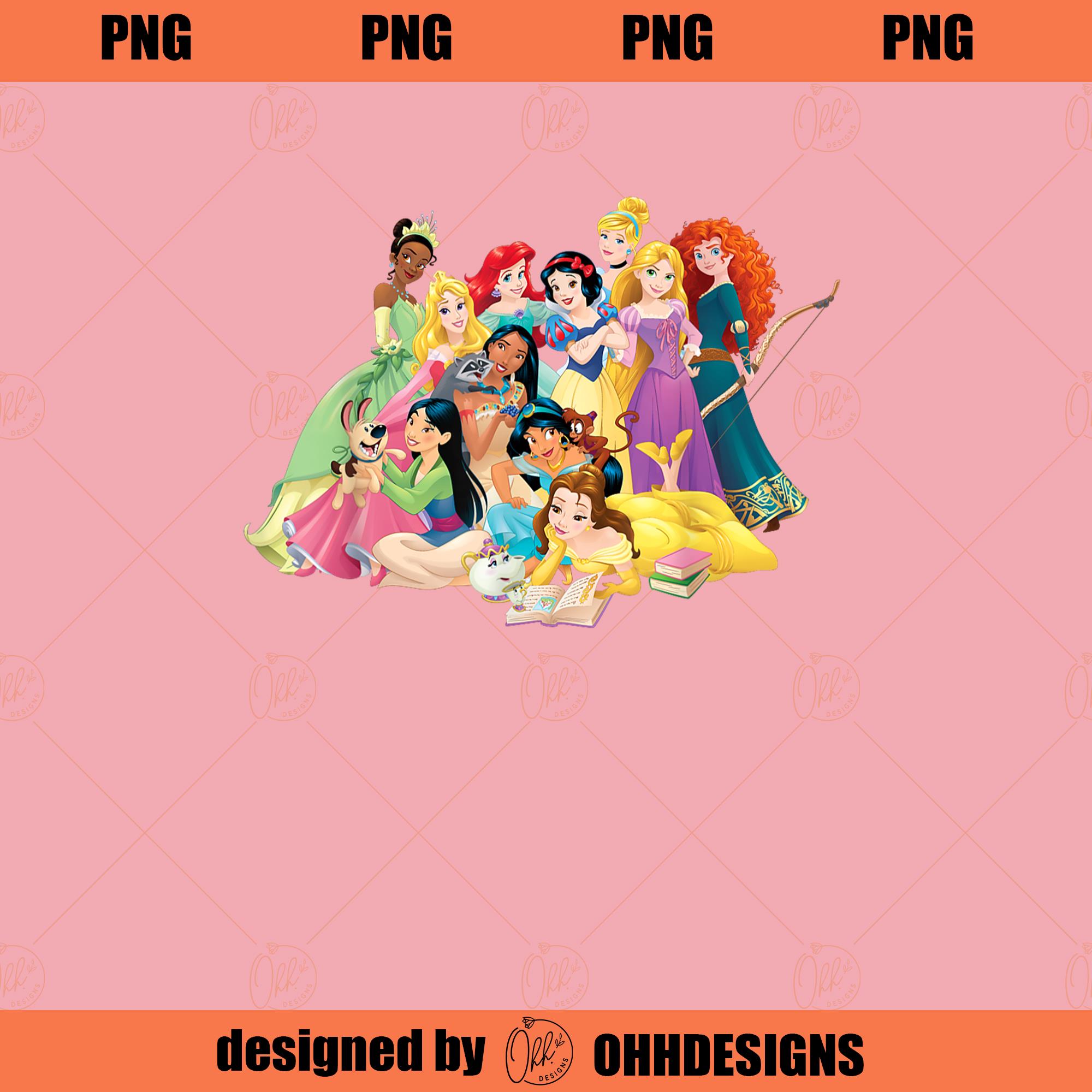 Disney Princess Group Photo PNG Download | Inspire Uplift