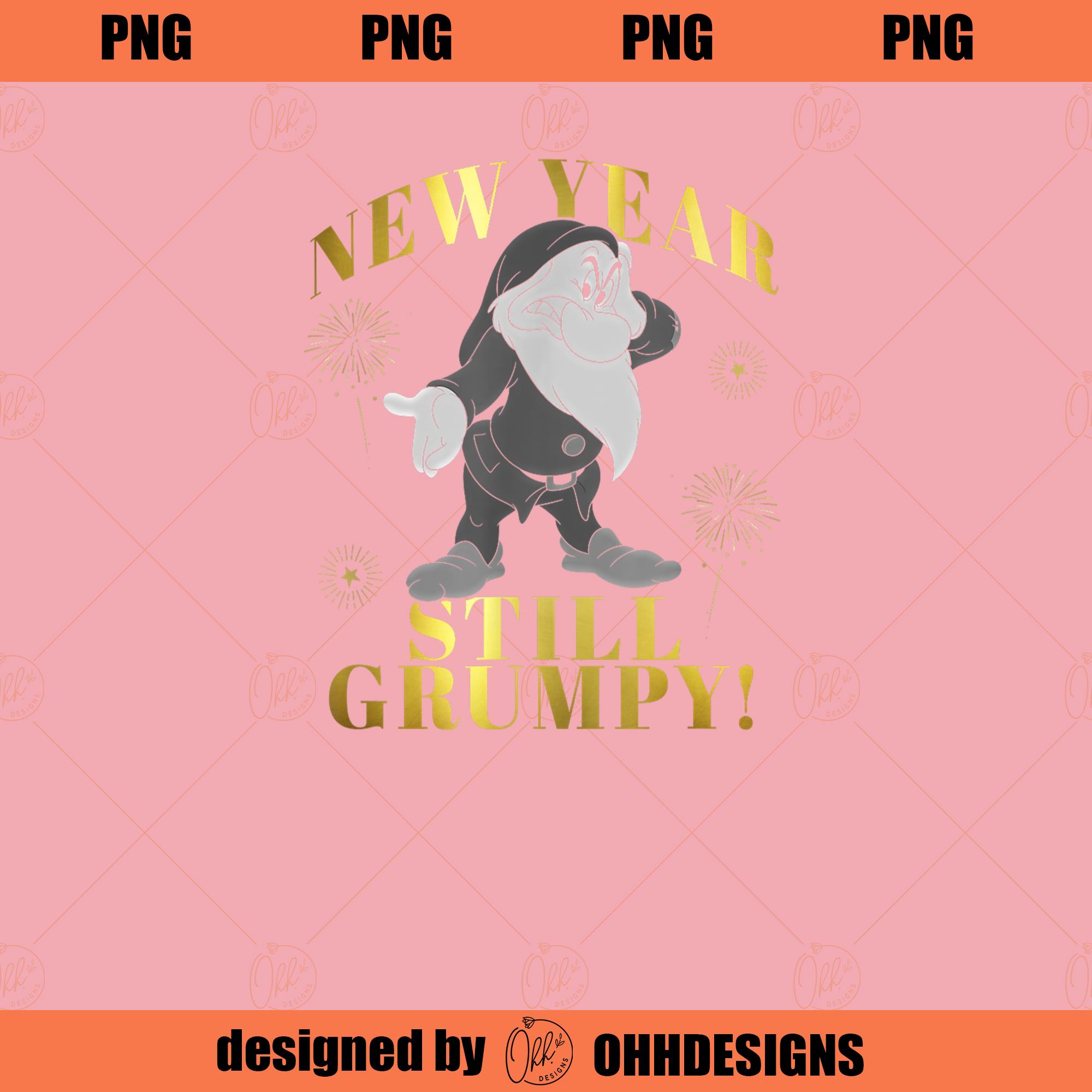 Disney New Years Snow White The Seven Dwarfs Still Grumpy PN | Inspire ...