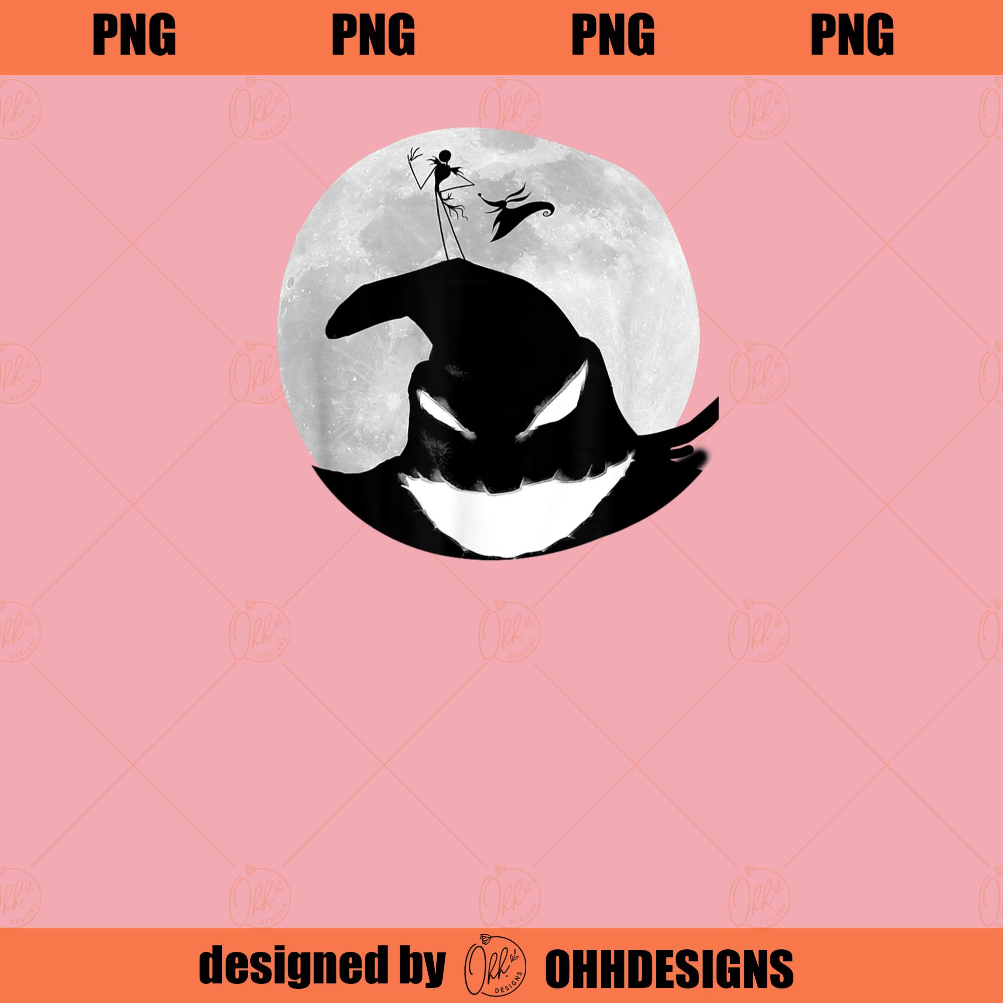 Disney Jack Skellington Oogie Boogie Moon PNG Download | Inspire Uplift