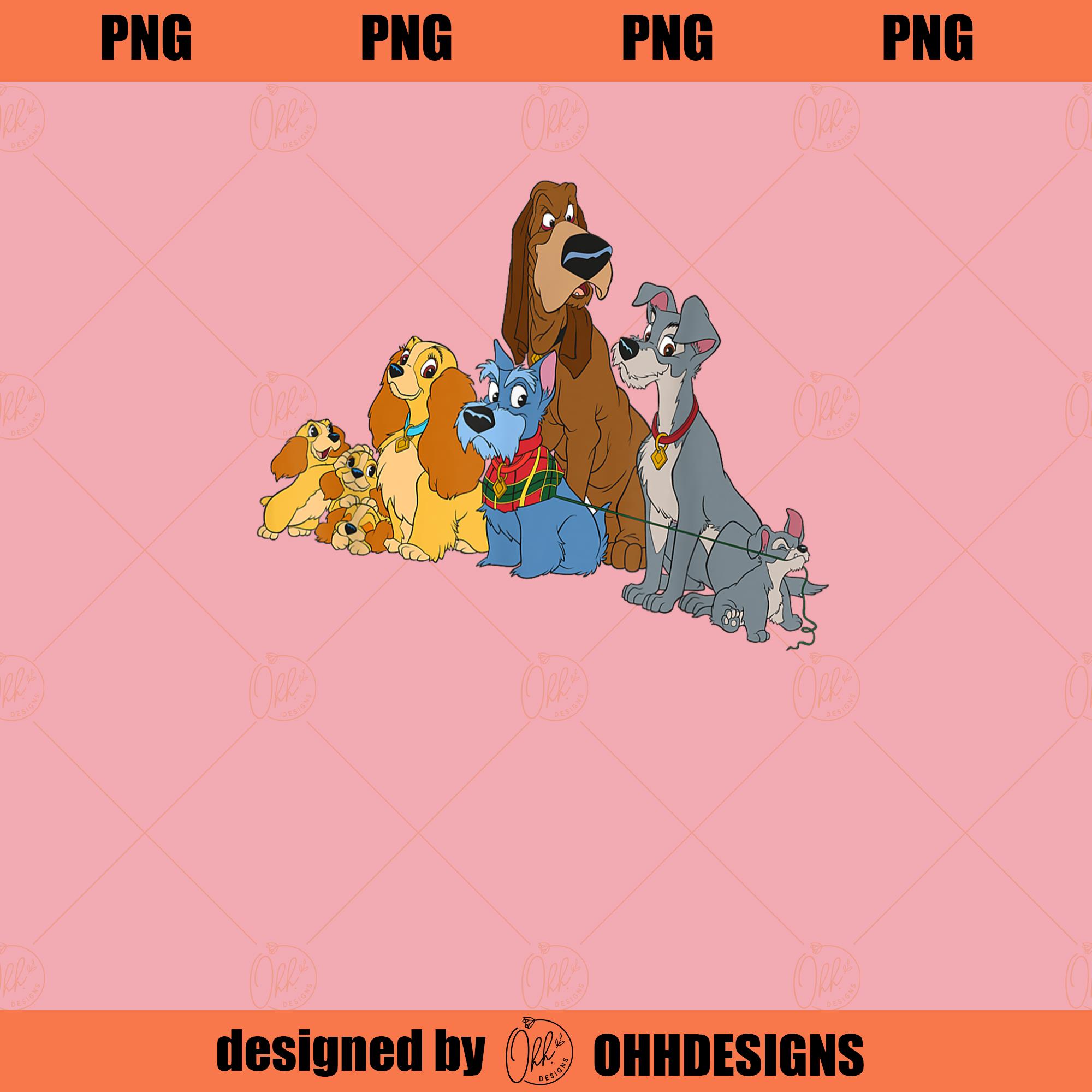 Disney Lady and the Tramp Dogs PNG Download | Inspire Uplift