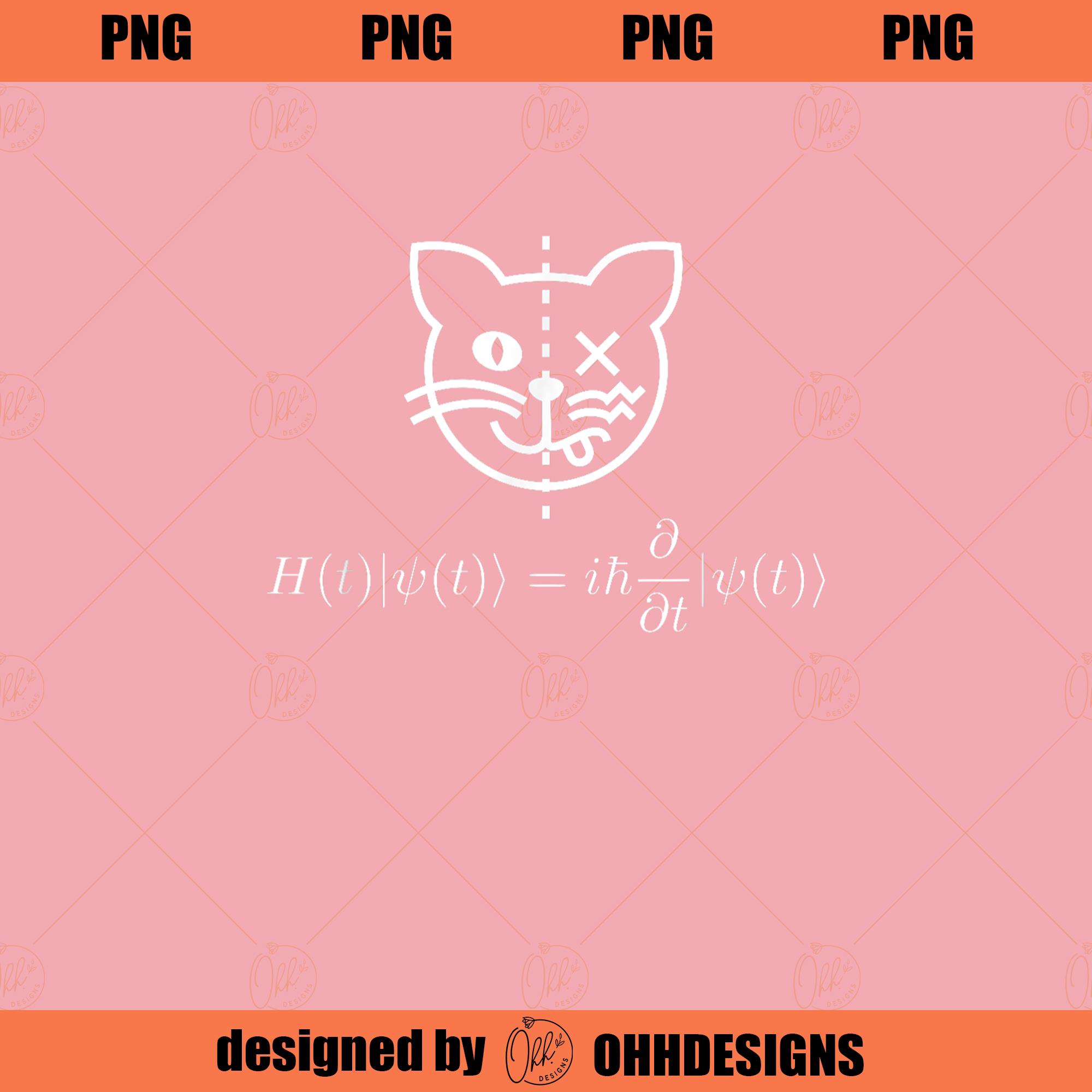 Schrodingers Cat Science Quantum Mechanics Math Equation PNG - Inspire ...
