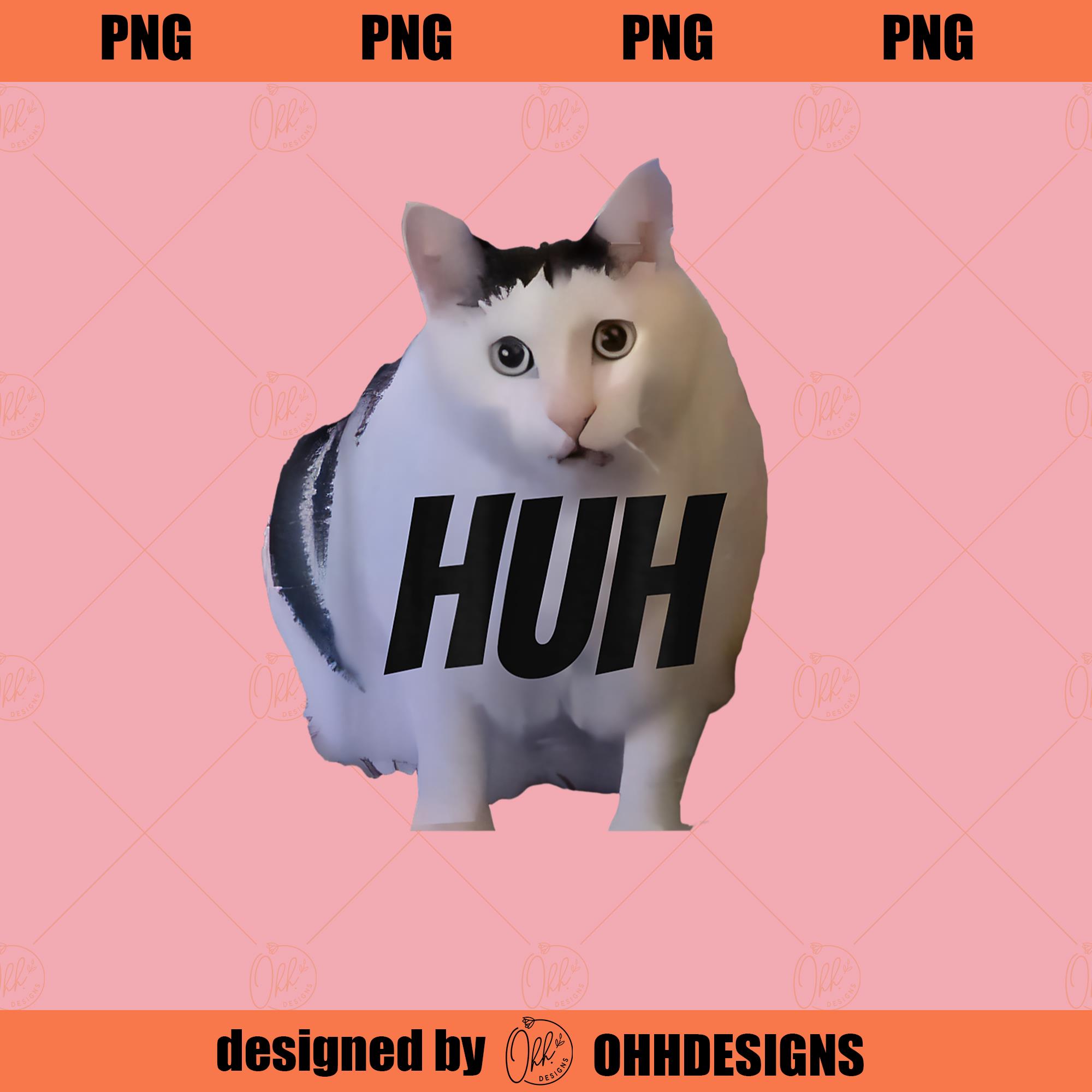 Meme Huh Cat Funny PNG Download | Inspire Uplift