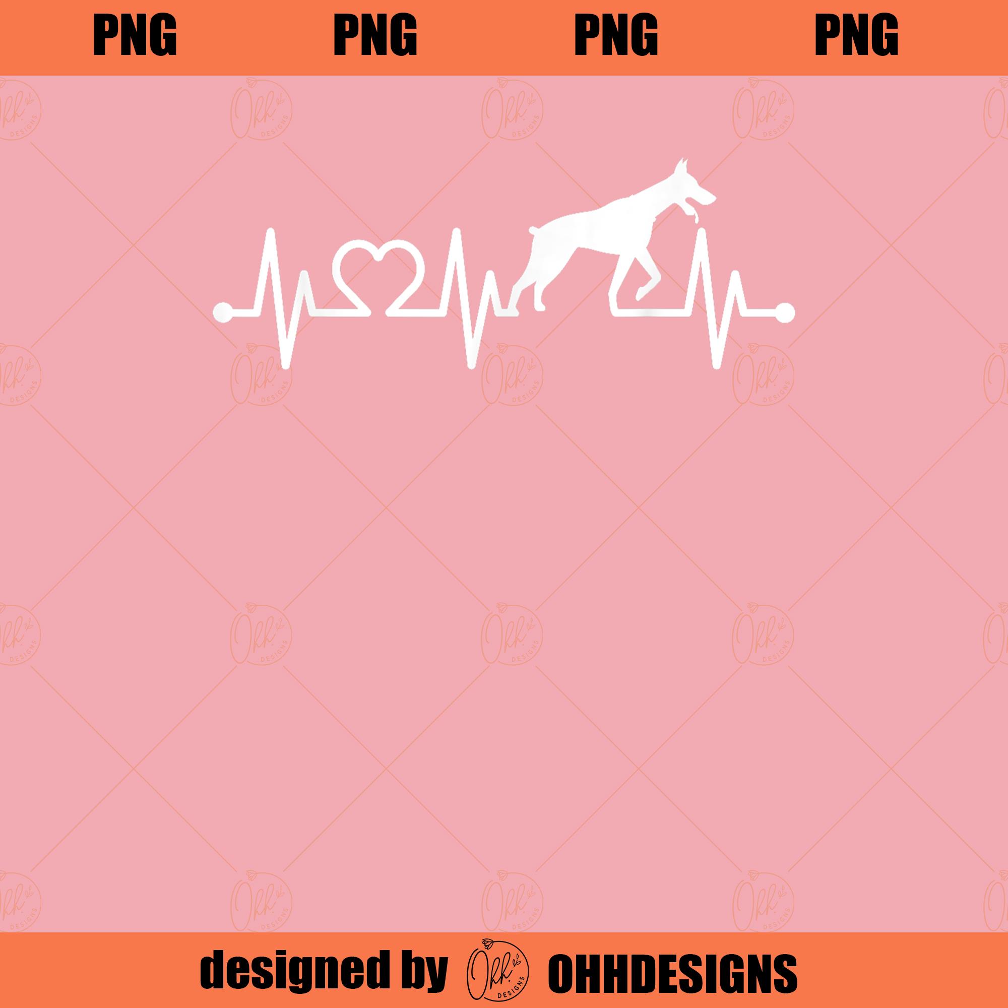 ECG Heartbeat Dobie Doberman Pinscher Pulse for Dog Owner PN | Inspire ...