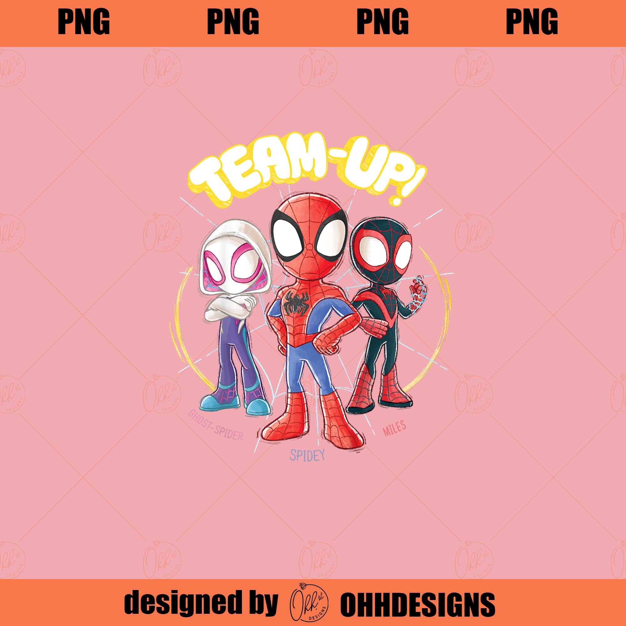 Kids Marvel Spidey and His Amazing Friends Team Up PNG Downl - Inspire ...