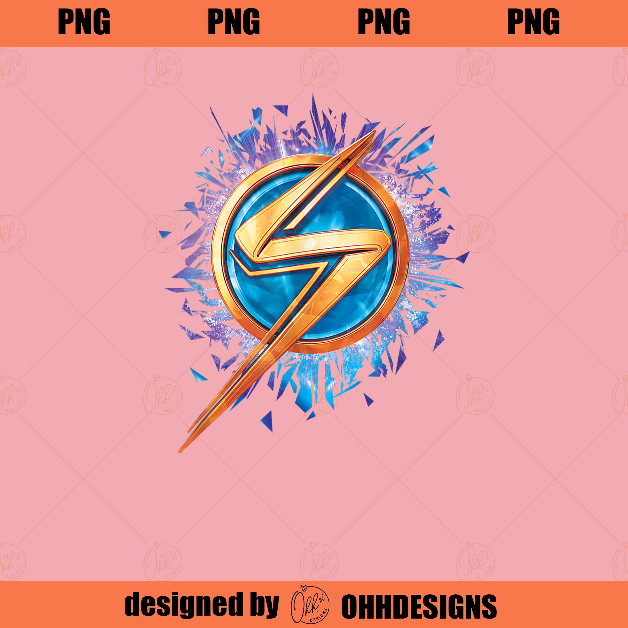 Marvel Ms Marvel Lightning Bolt Icon PNG Download | Inspire Uplift