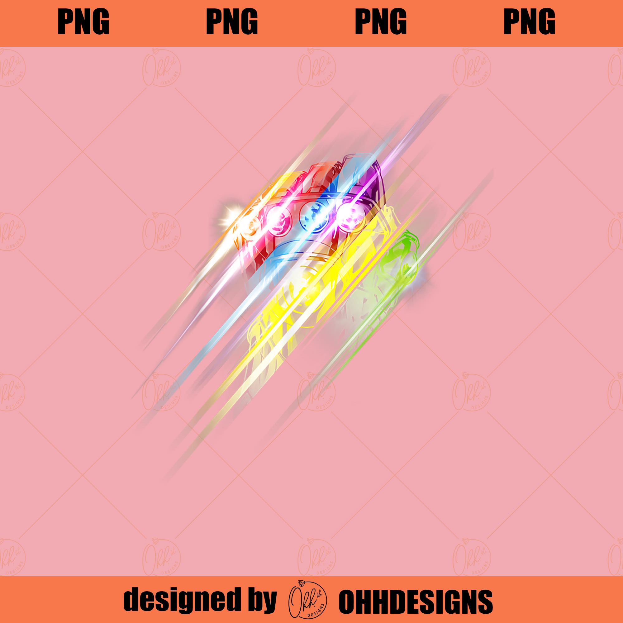 Marvel Rainbow Infinity Gauntlet with Infinity Stones PNG Do - Inspire ...