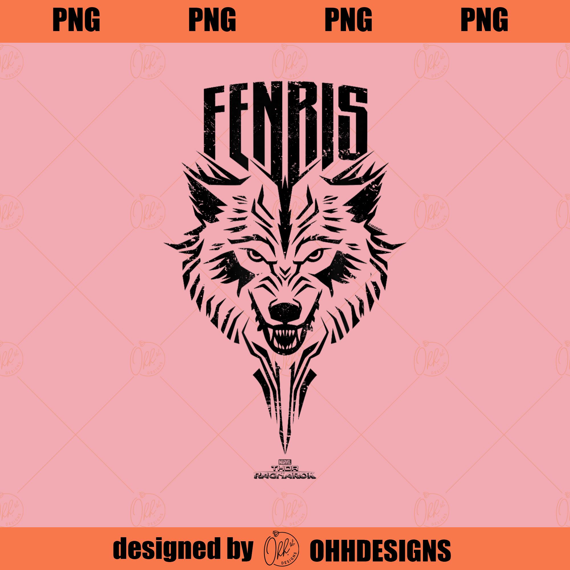 Marvel Thor Ragnarok Fenris The Wolf Stamped PNG Download | Inspire Uplift