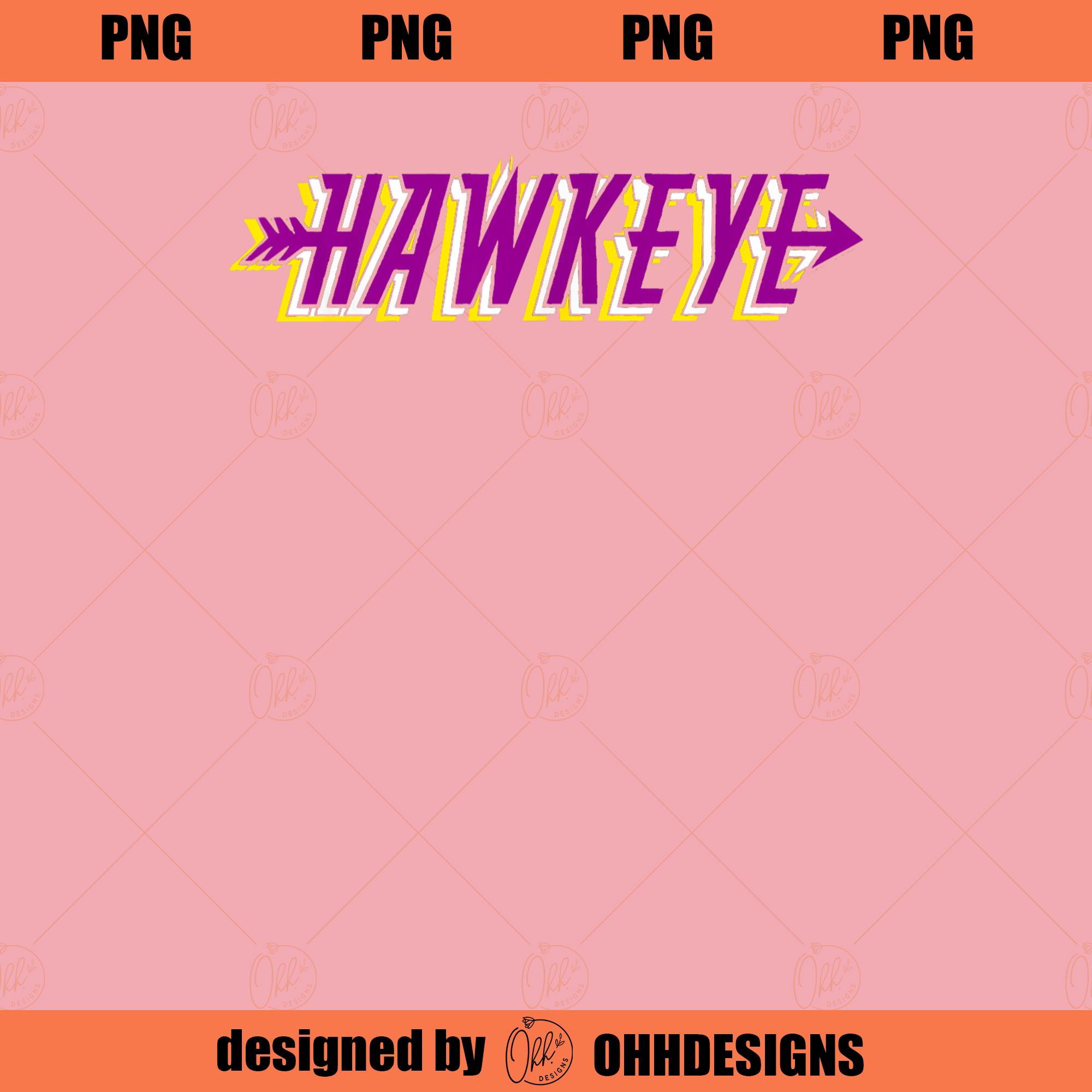 Marvel Hawkeye The Ultimate Retro Logo Graphic PNG Download | Inspire ...