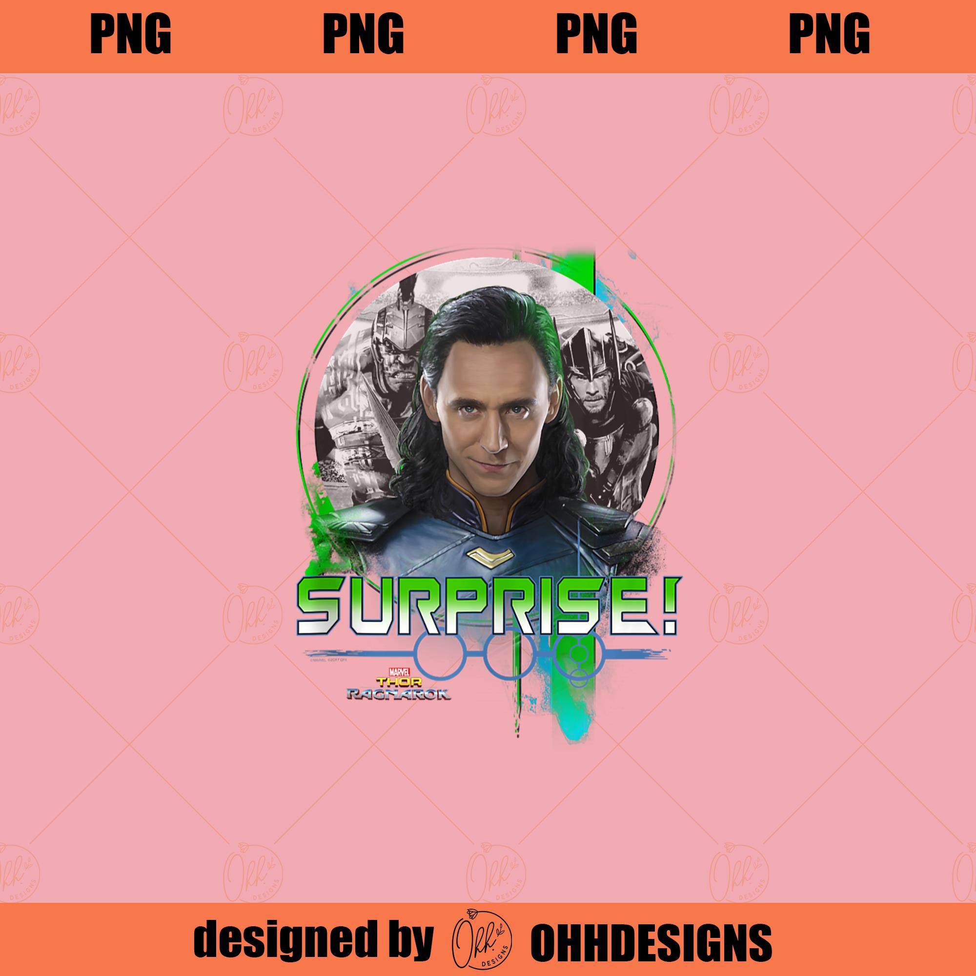 Marvel Thor Ragnarok Loki Surprise Circle Portrait PNG Down | Inspire ...