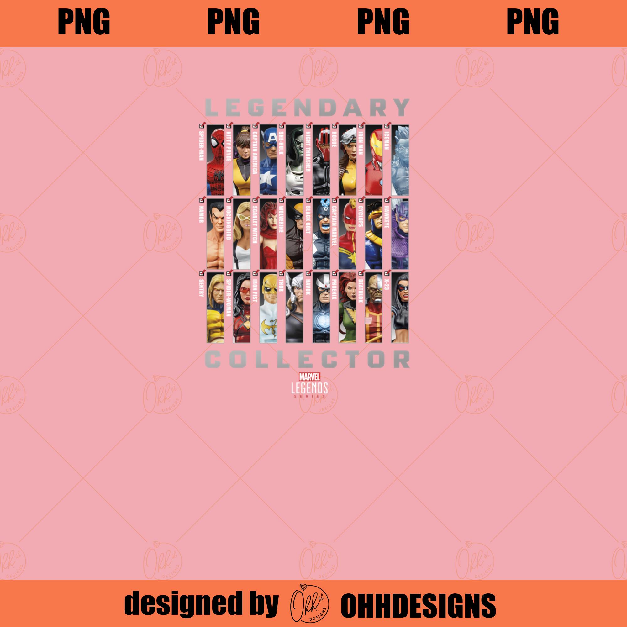 Marvel Legends Series Legendary Collector Checklist PNG Dow | Inspire ...