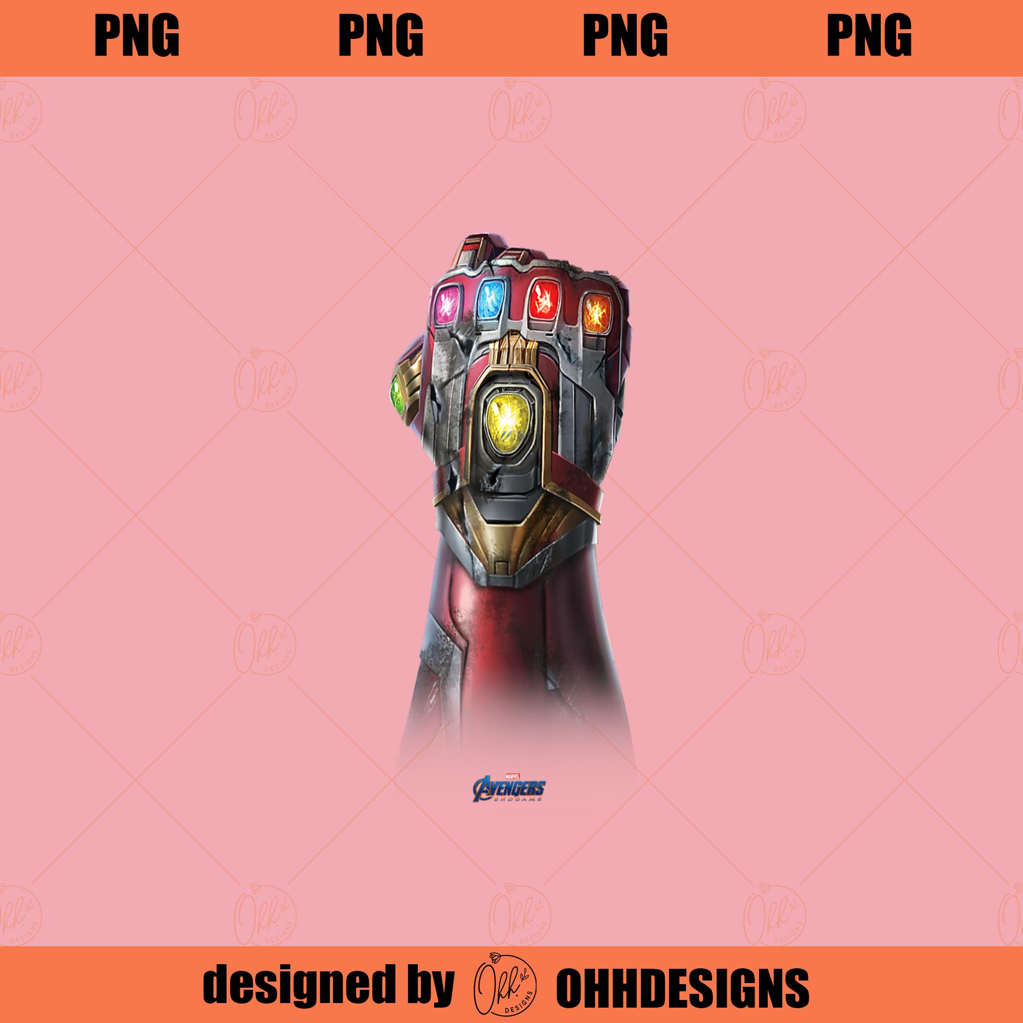 Marvel Avengers Endgame Infinity Stone Gauntlet Color Logo - Inspire Uplift