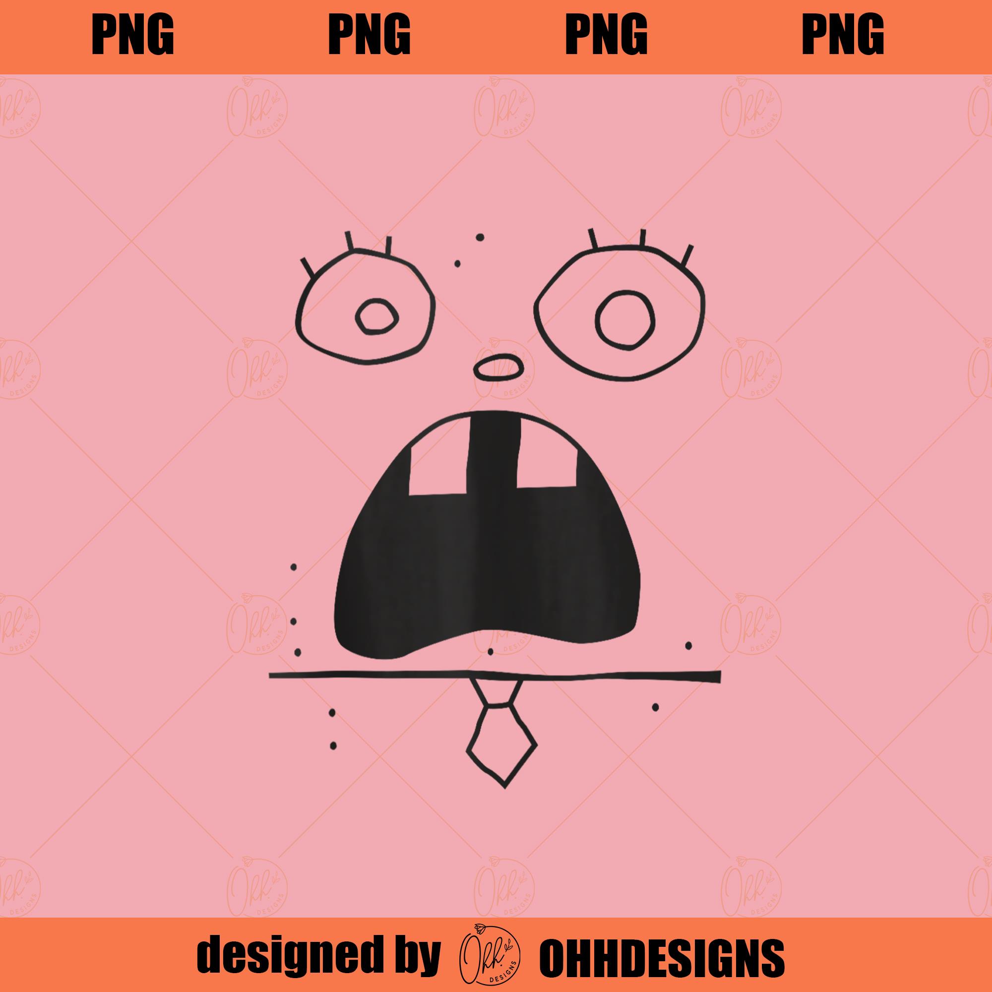 SpongeBob SquarePants Doodle Bob Face Costume PNG Download | Inspire Uplift