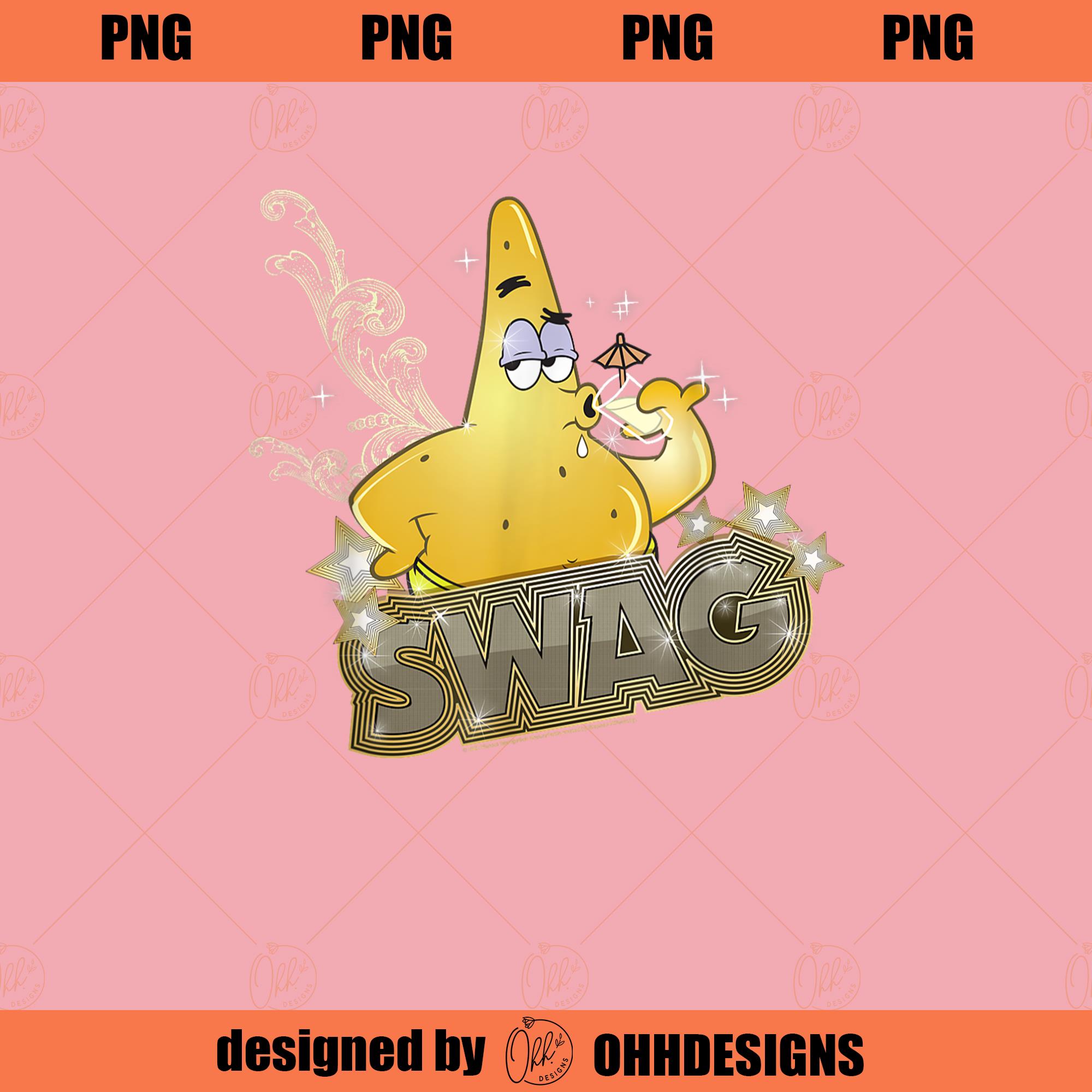 SpongeBob SquarePants Patrick has Swag PNG Download - Inspire Uplift