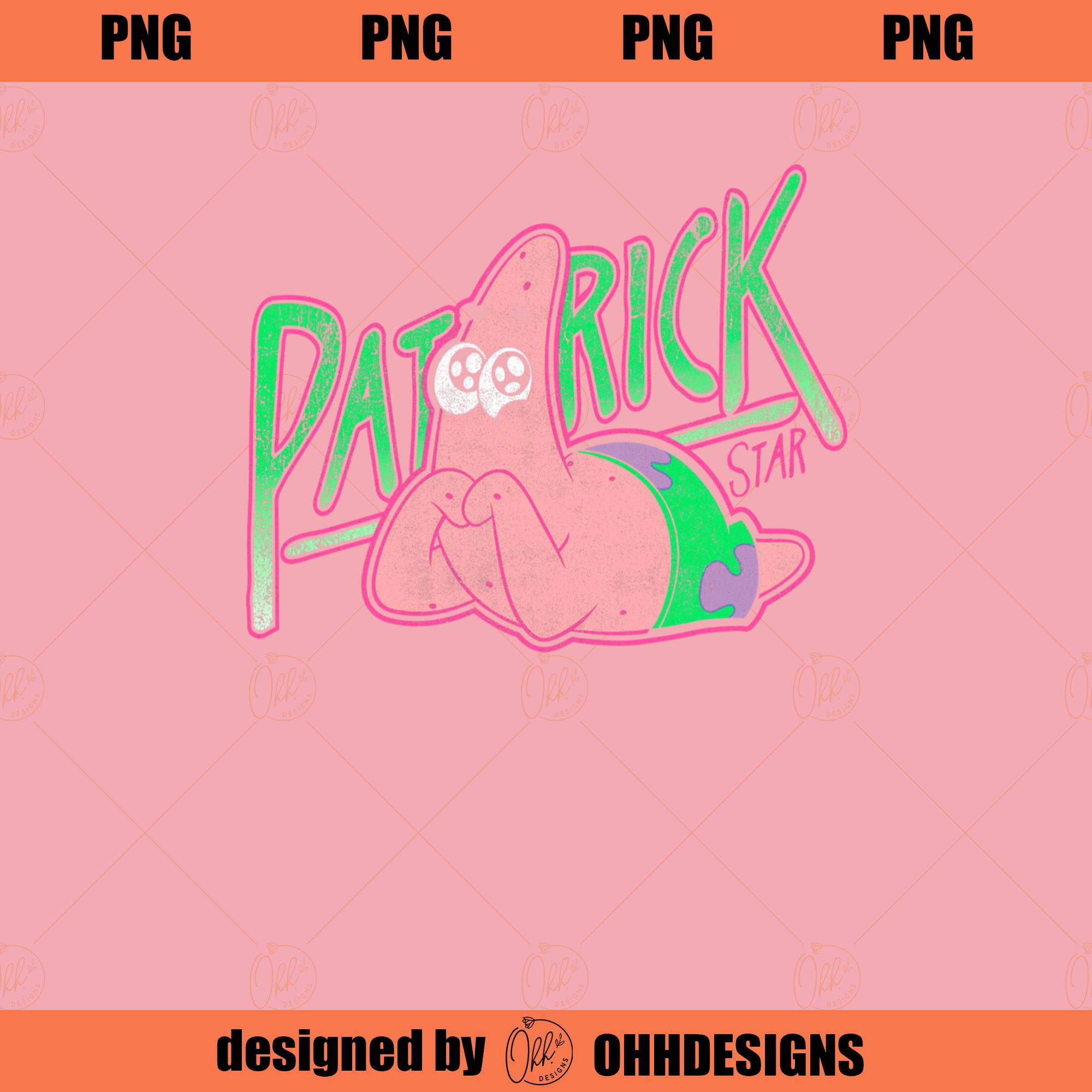 SpongeBob SquarePants Patrick Star Vintage Cute Smile PNG D - Inspire ...