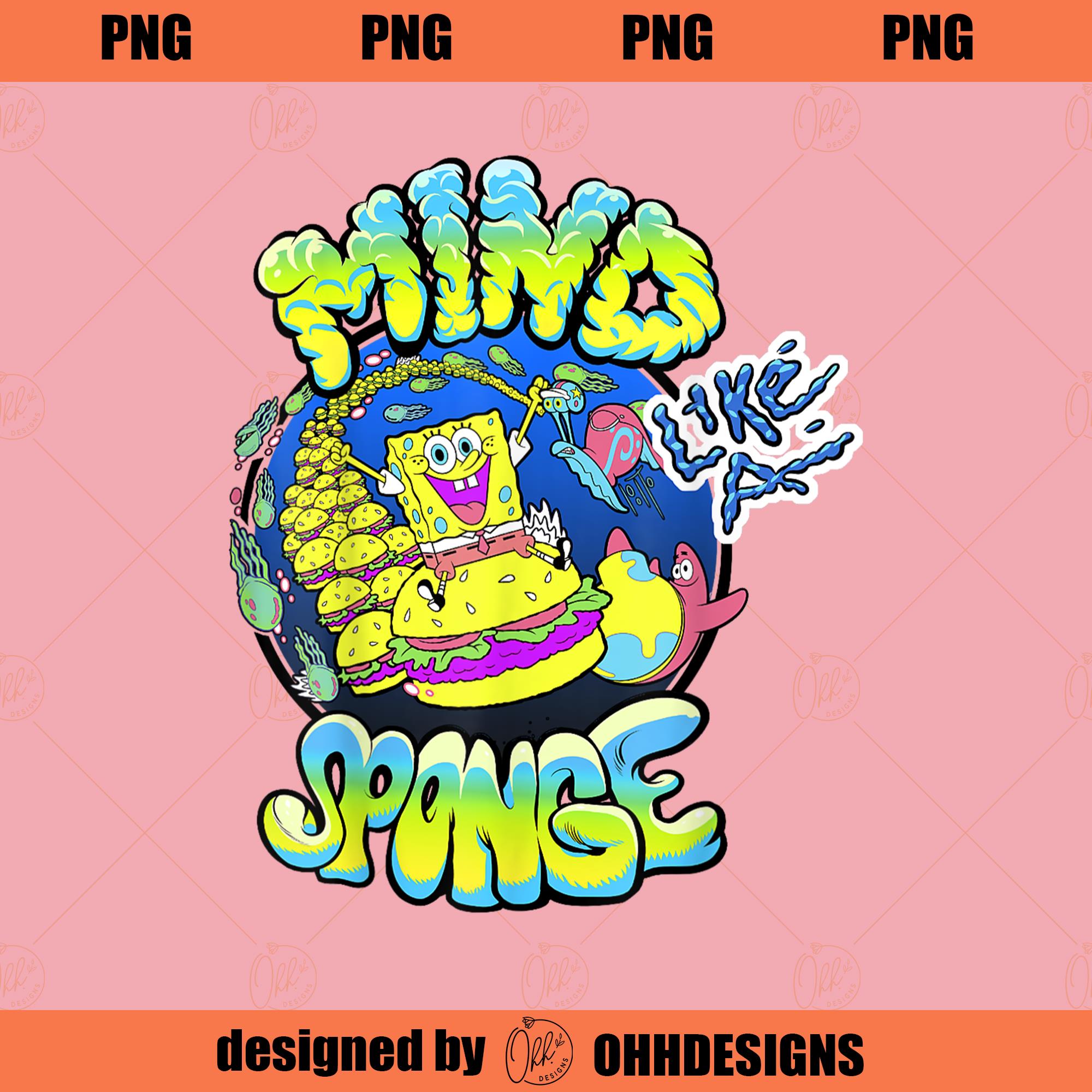 SpongeBob SquarePants Psychedelic Sponge PNG Download | Inspire Uplift