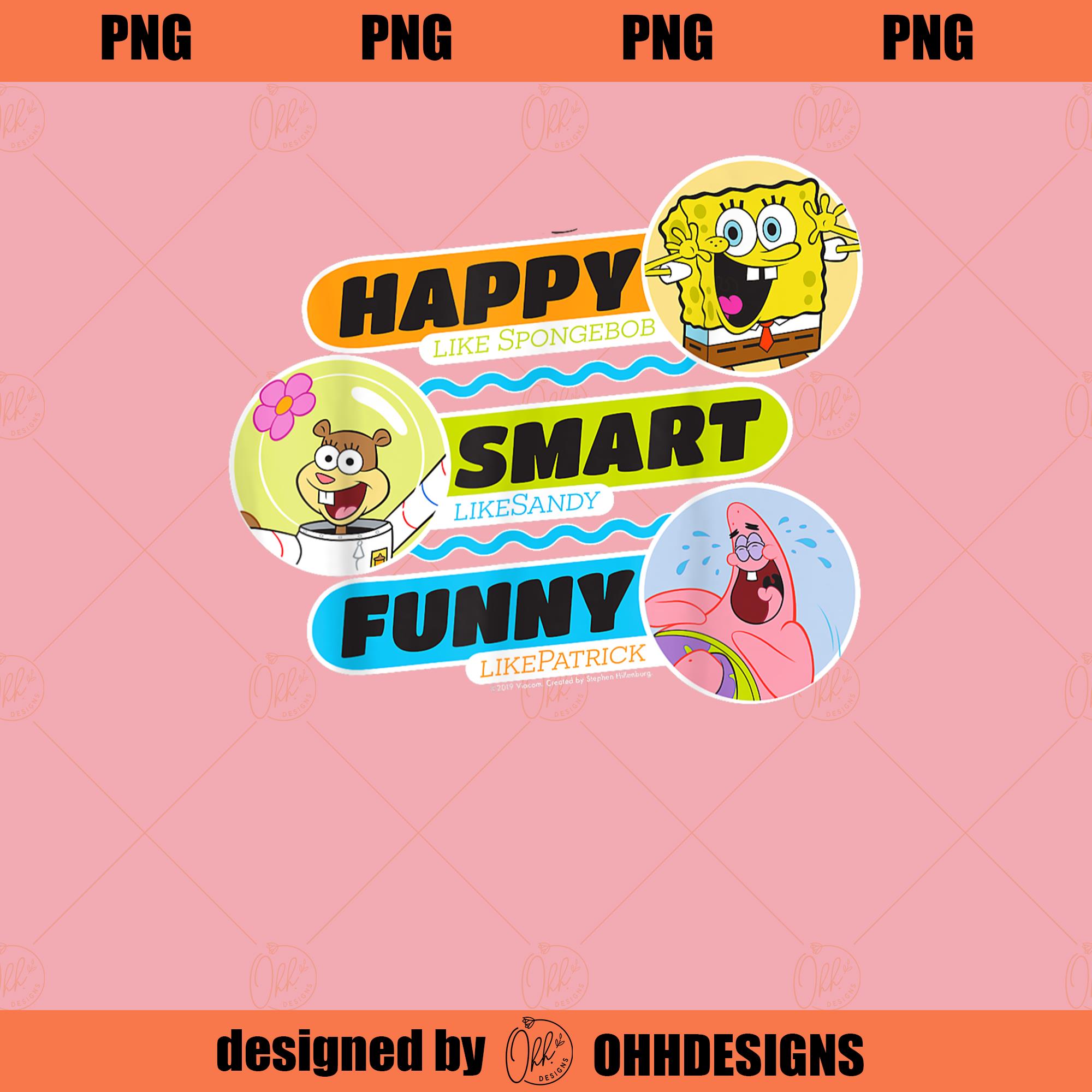 SpongeBob SquarePants Group Shot Happy Smart Funny PNG Downl | Inspire ...