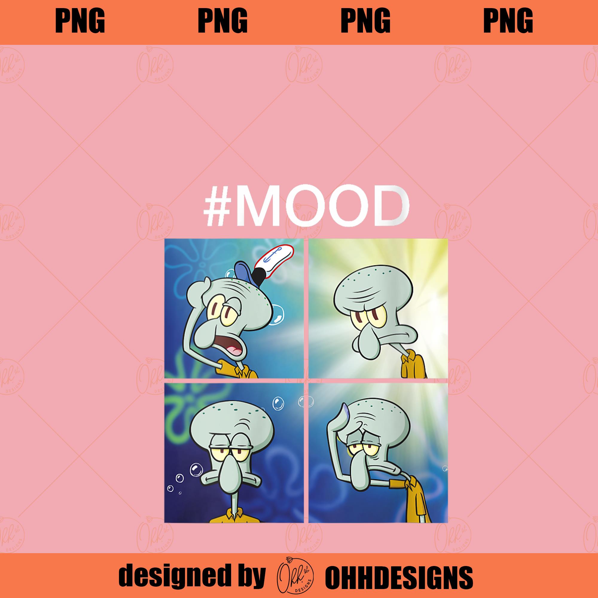 SpongeBob SquarePants Squidward Mood Meme PNG Download | Inspire Uplift