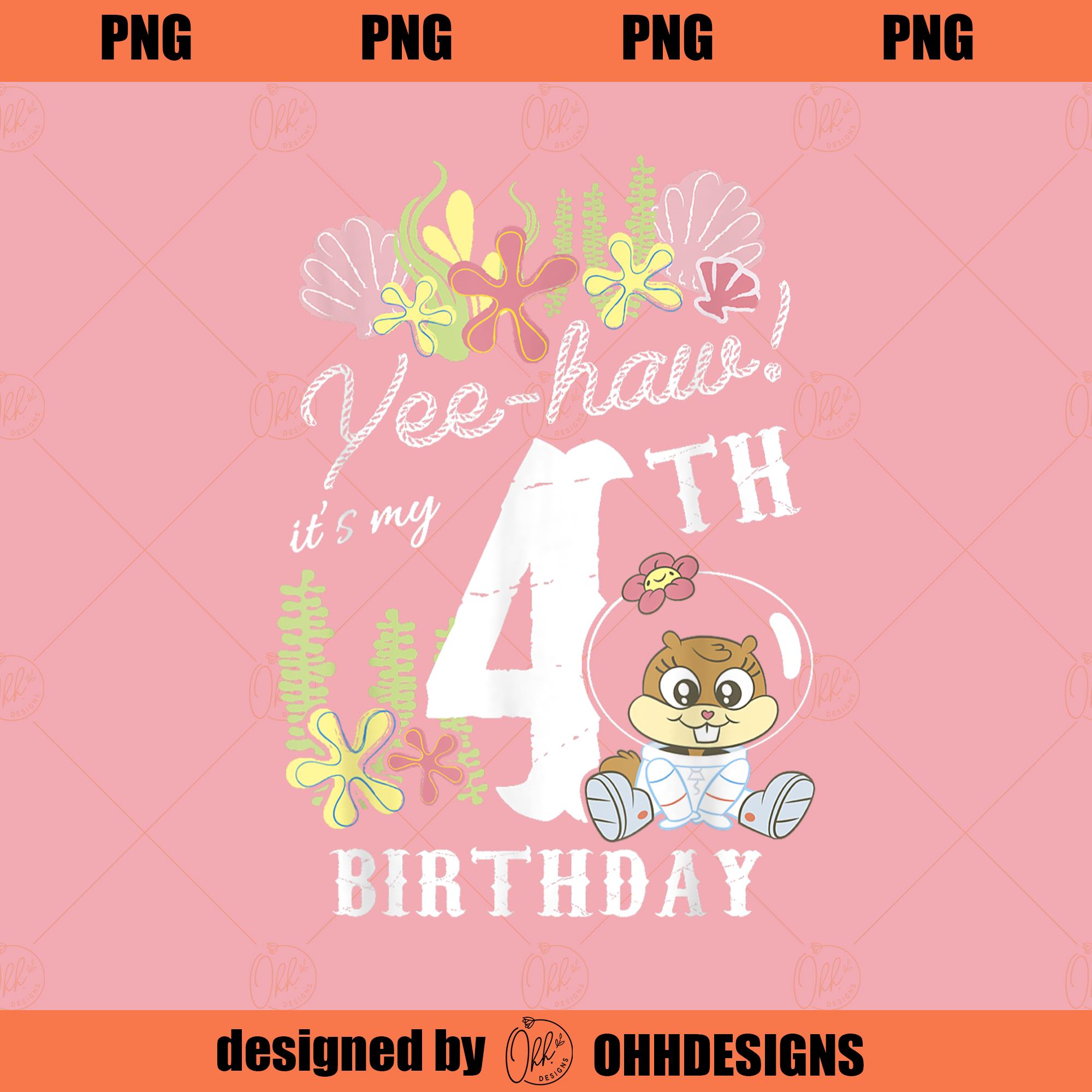 Nickelodeon SpongeBob SquarePants Sandy Yee Haw 4th Birthday - Inspire ...