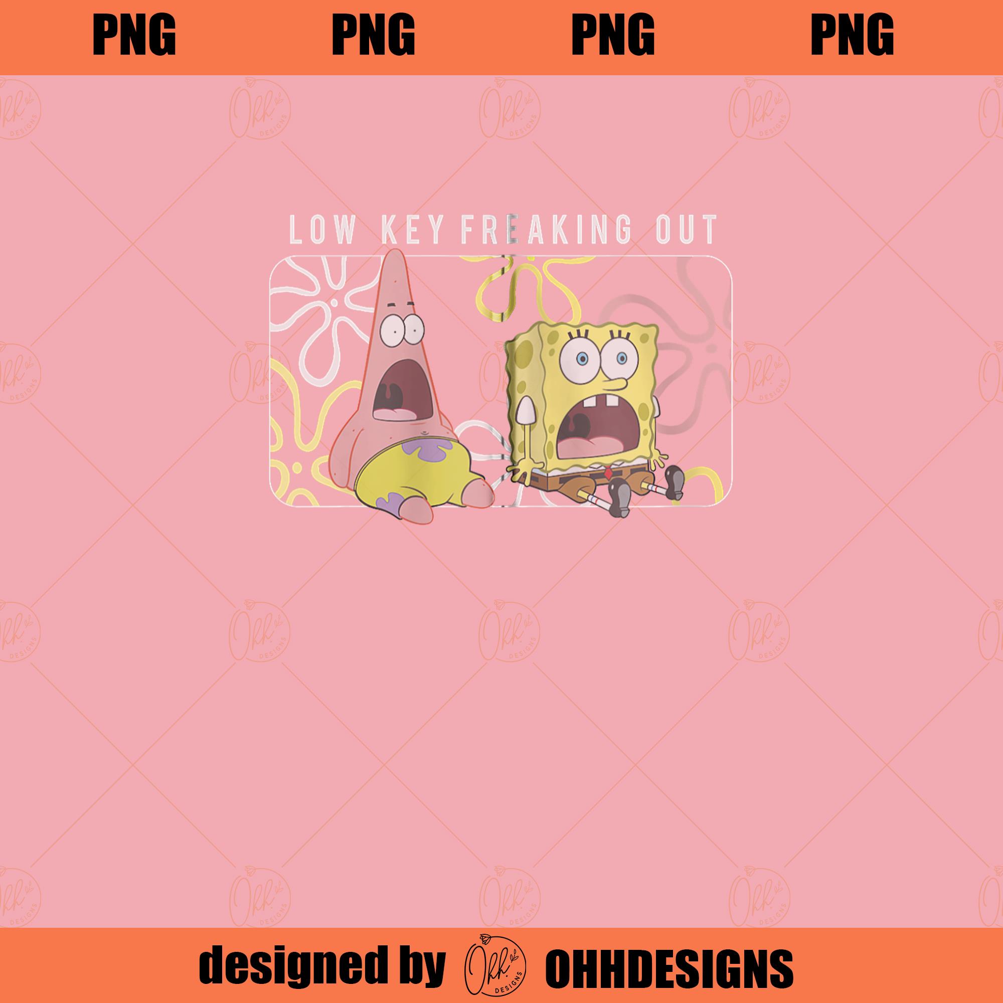 SpongeBob SquarePants Patrick Low Key Freaking Out PNG Down - Inspire ...
