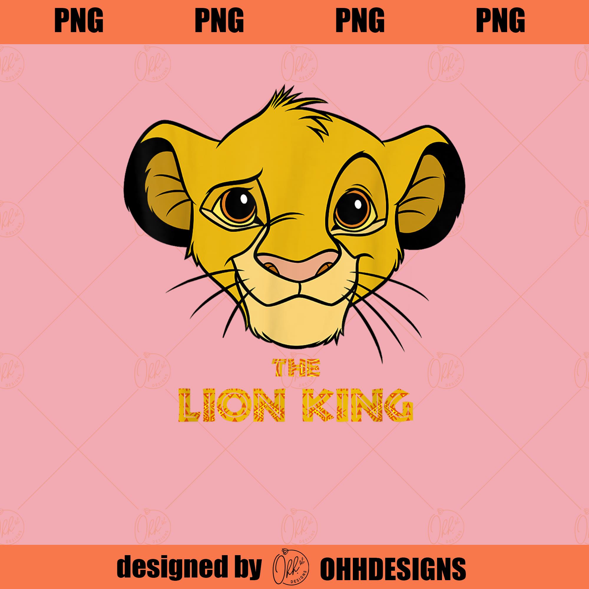 Disney Lion King Simba Face Portrait Movie Logo PNG Download | Inspire ...