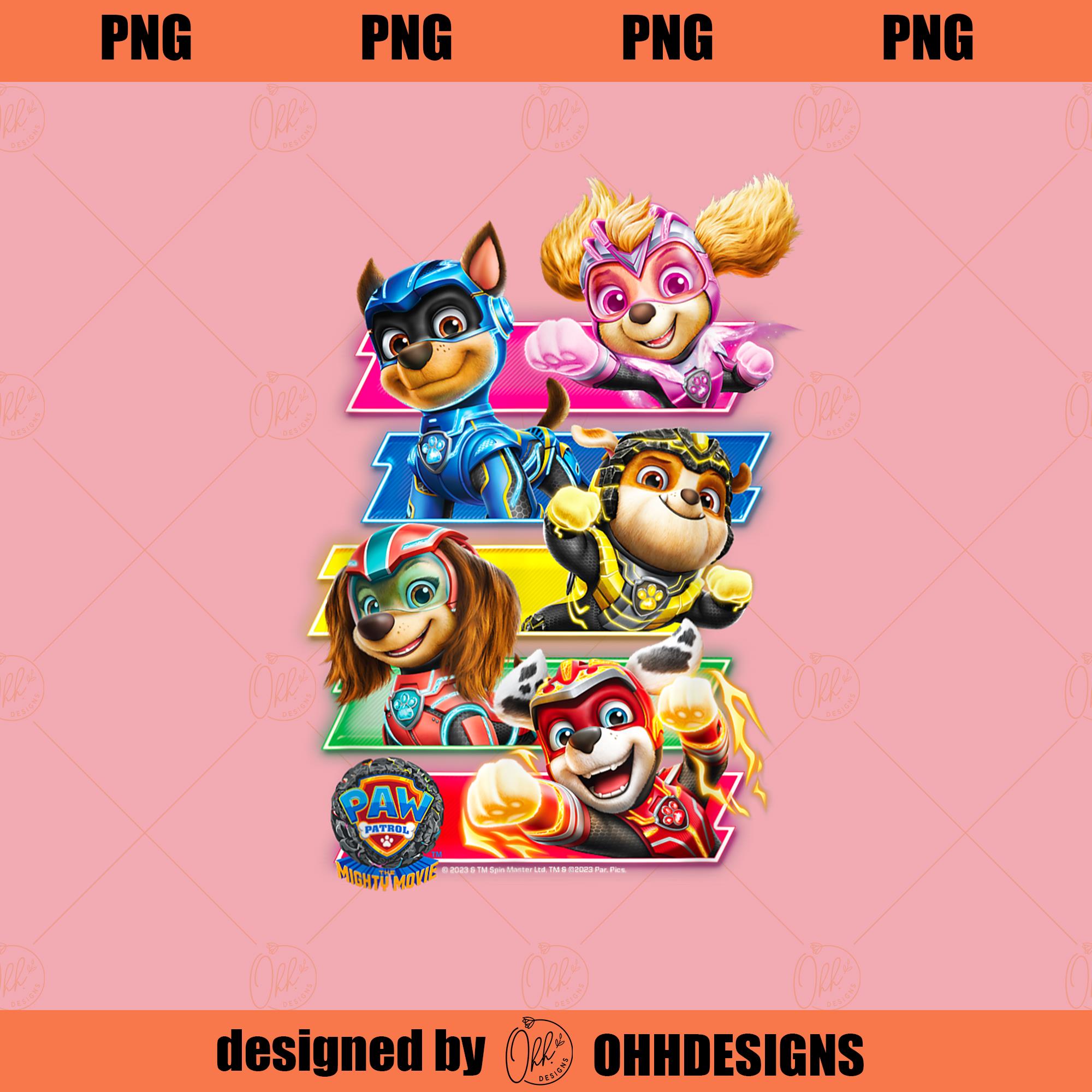 PAW Patrol The Mighty Movie Comic Strip Group PNG Download | Inspire Uplift