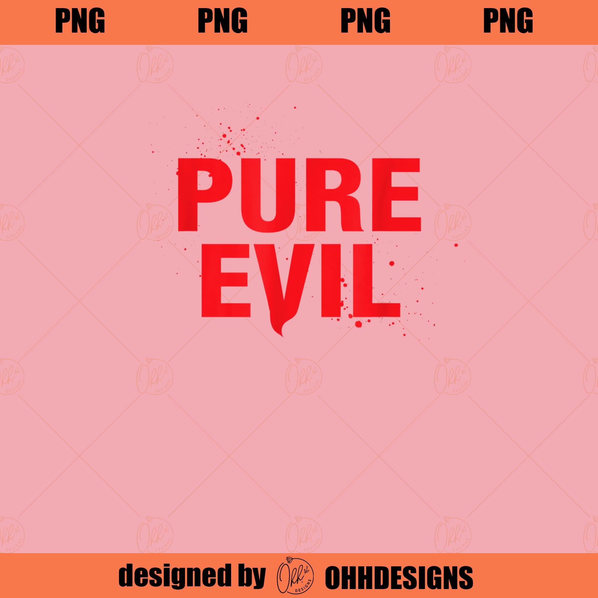 Pure Evil Horror Movie Looking Logo PNG Download | Inspire Uplift