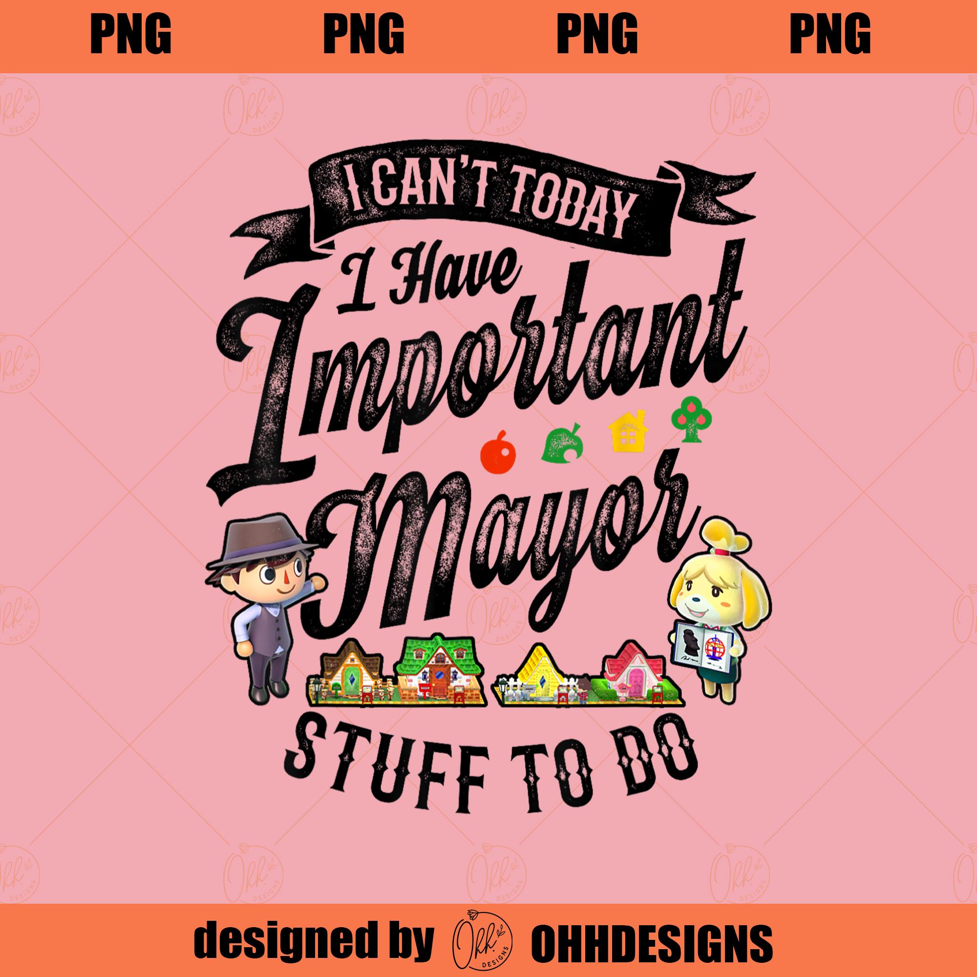 Animal Crossing Important Mayor Stuff Graphic PNG Download | Inspire Uplift