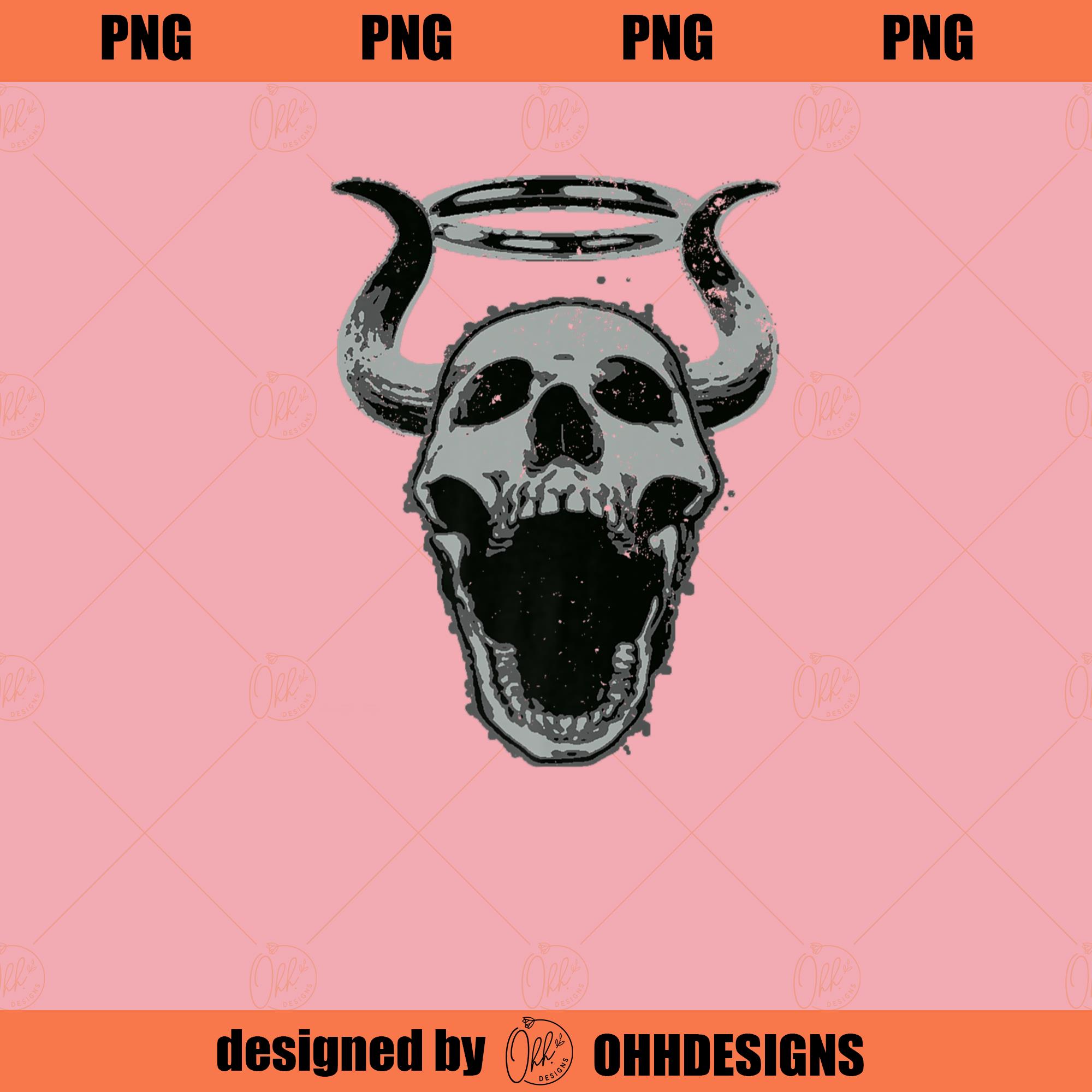 Duality Skull Graffiti Stencil Design Street Demon Premium P | Inspire ...