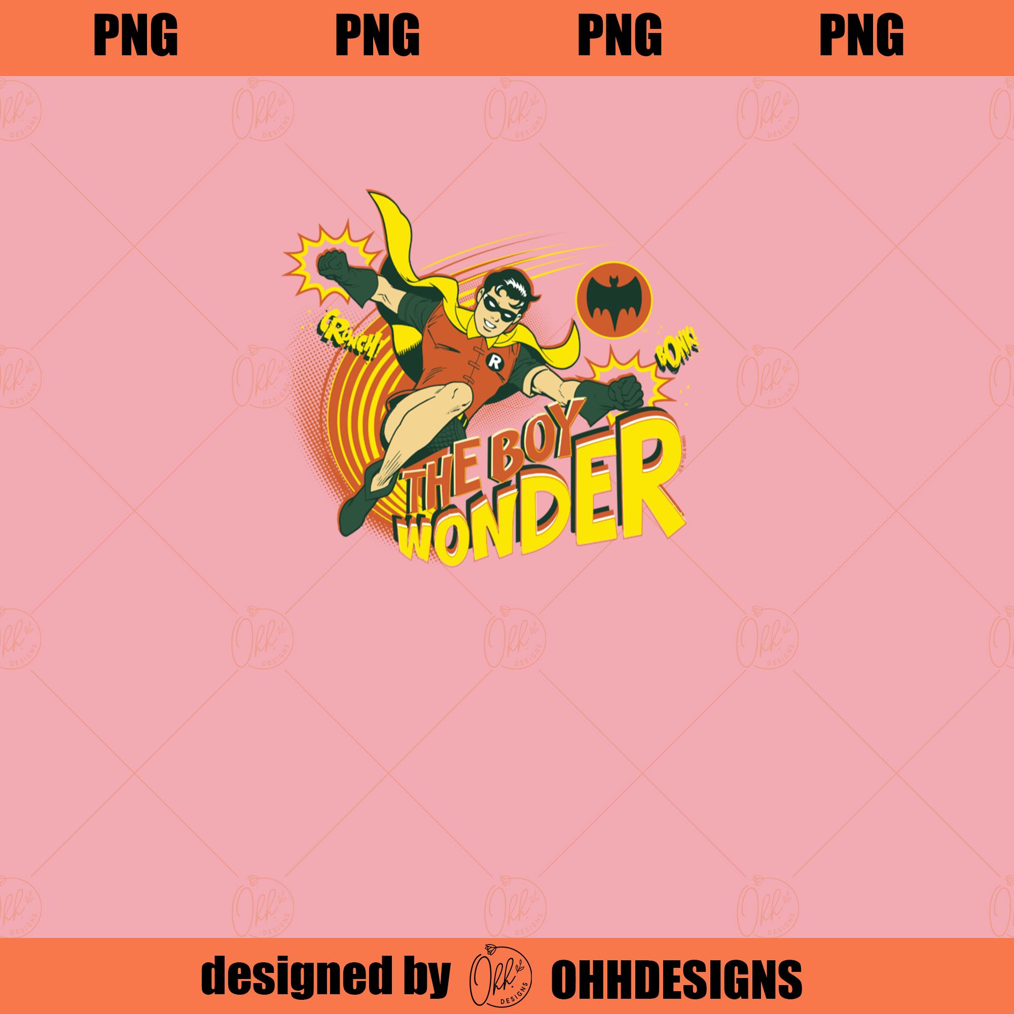 Batman Robin The Boy Wonder Crunch Bonk Vintage Portrait PNG | Inspire ...