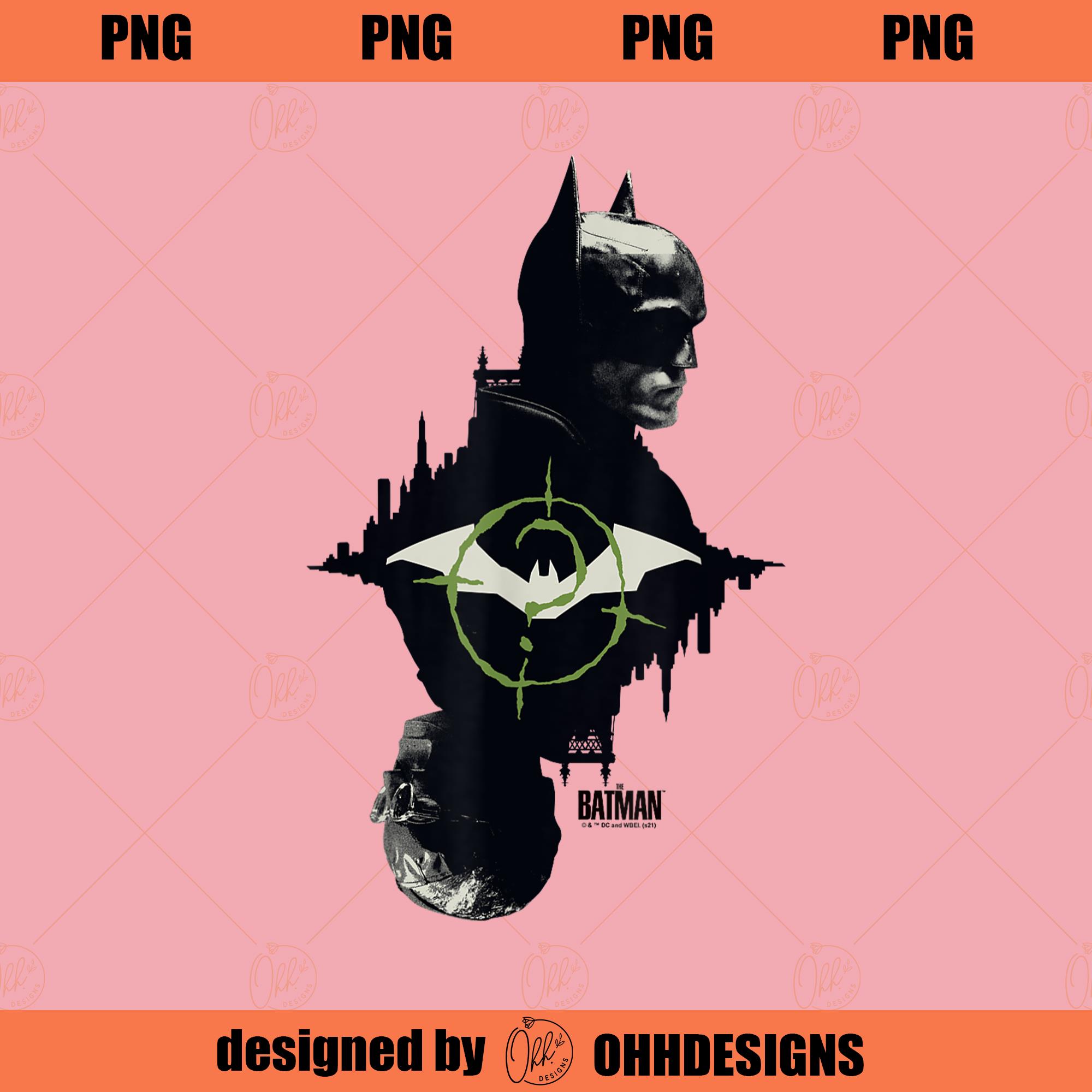 The Batman The Riddler Split Design City Silhouette PNG Down - Inspire ...