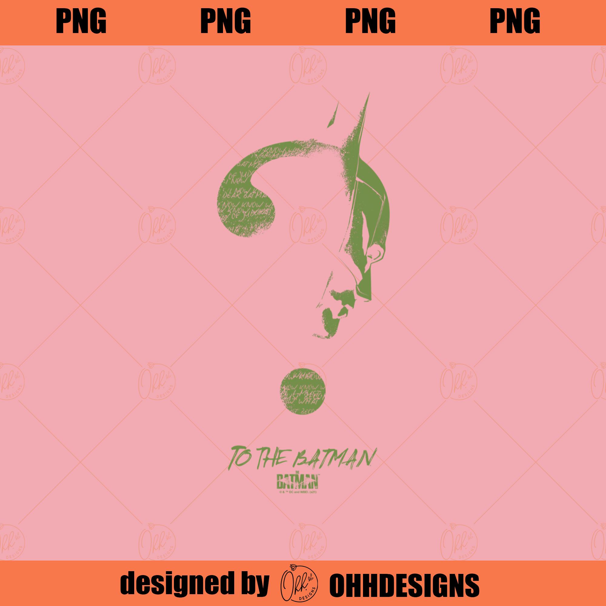 The Batman The Riddler Split Design To The Batman Logo PNG D | Inspire ...