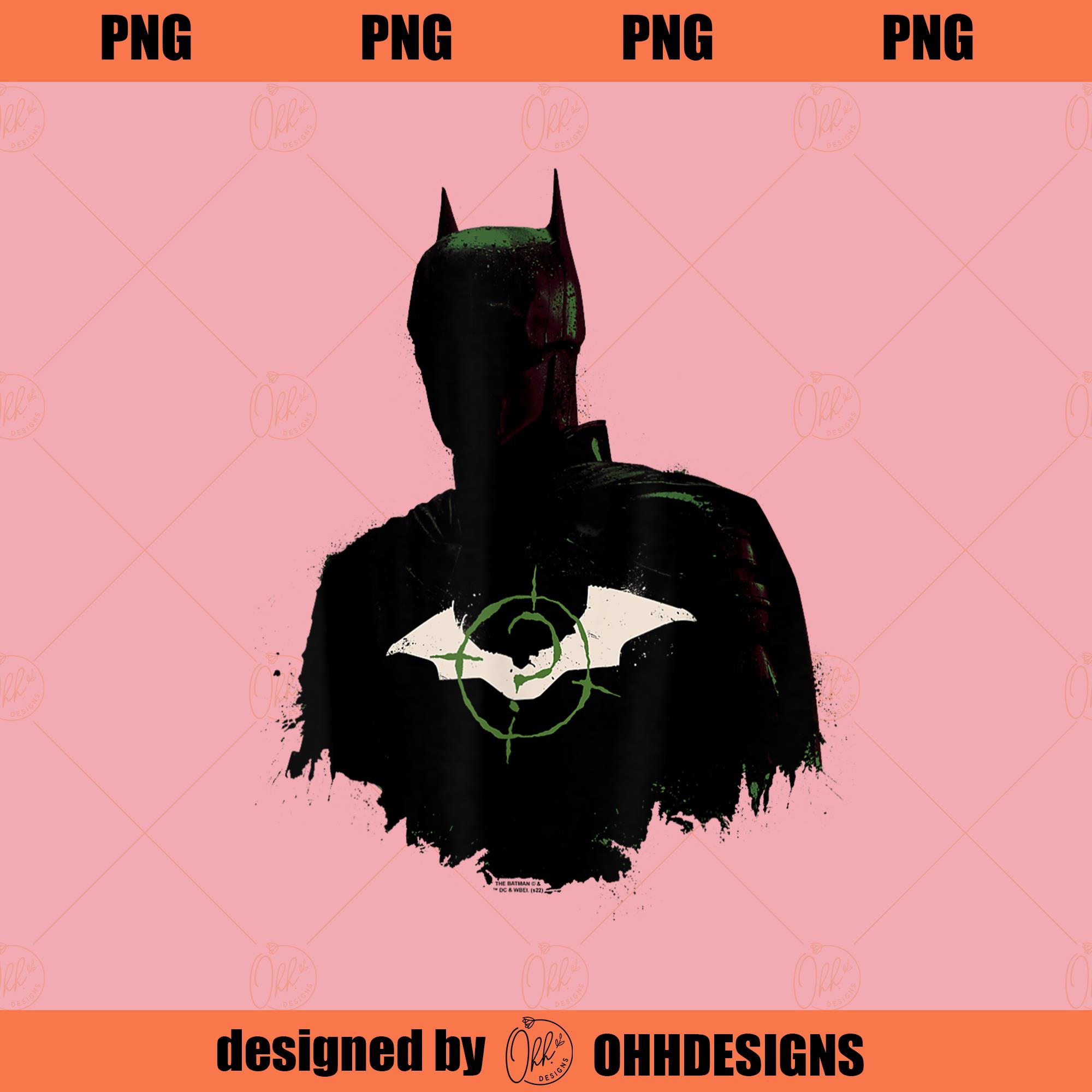 The Batman Silhouette with Riddler Logo PNG Download | Inspire Uplift