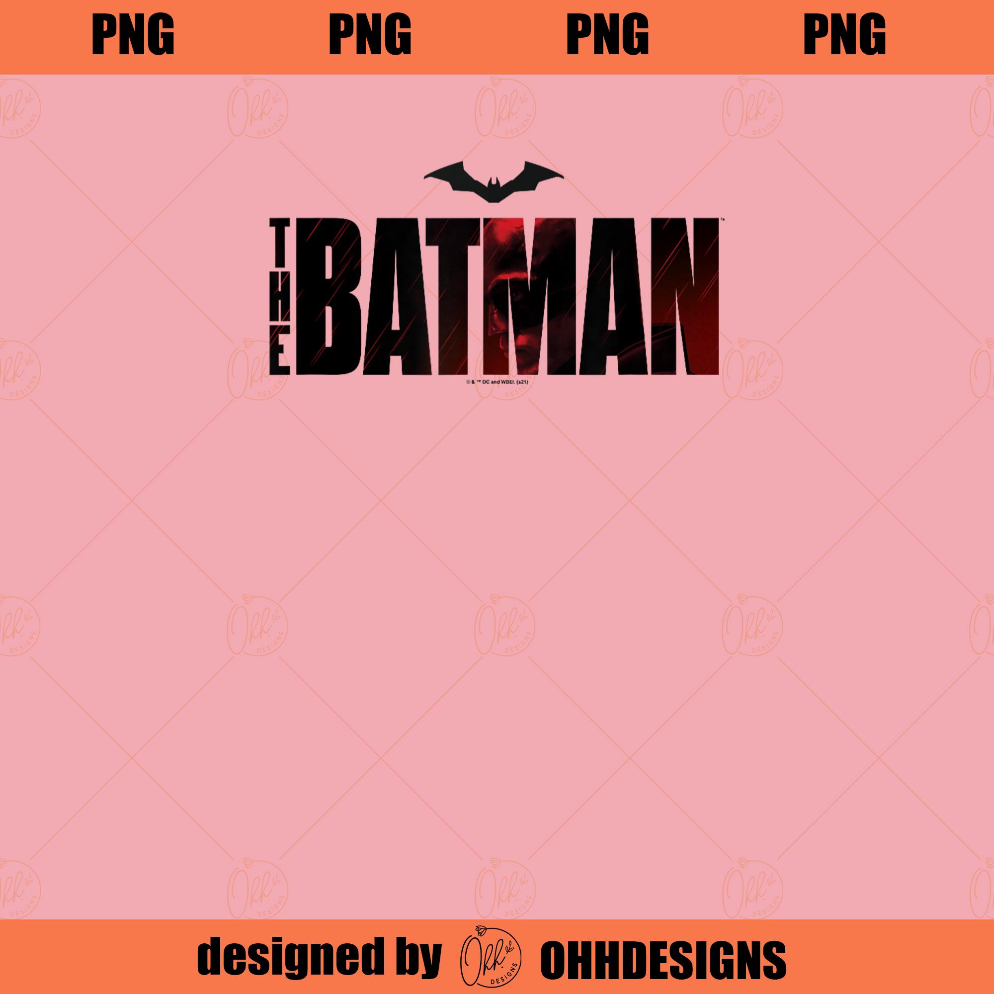 The Batman Text Logo Color Fill PNG Download | Inspire Uplift