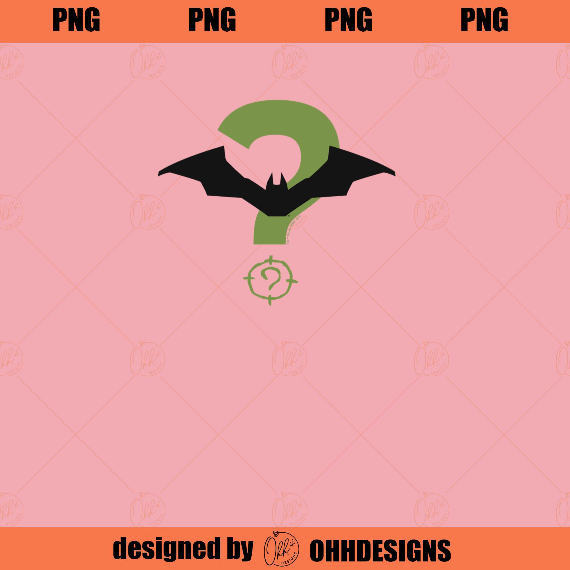 The Batman The Riddler Bat Question Mark Logo PNG Download | Inspire Uplift