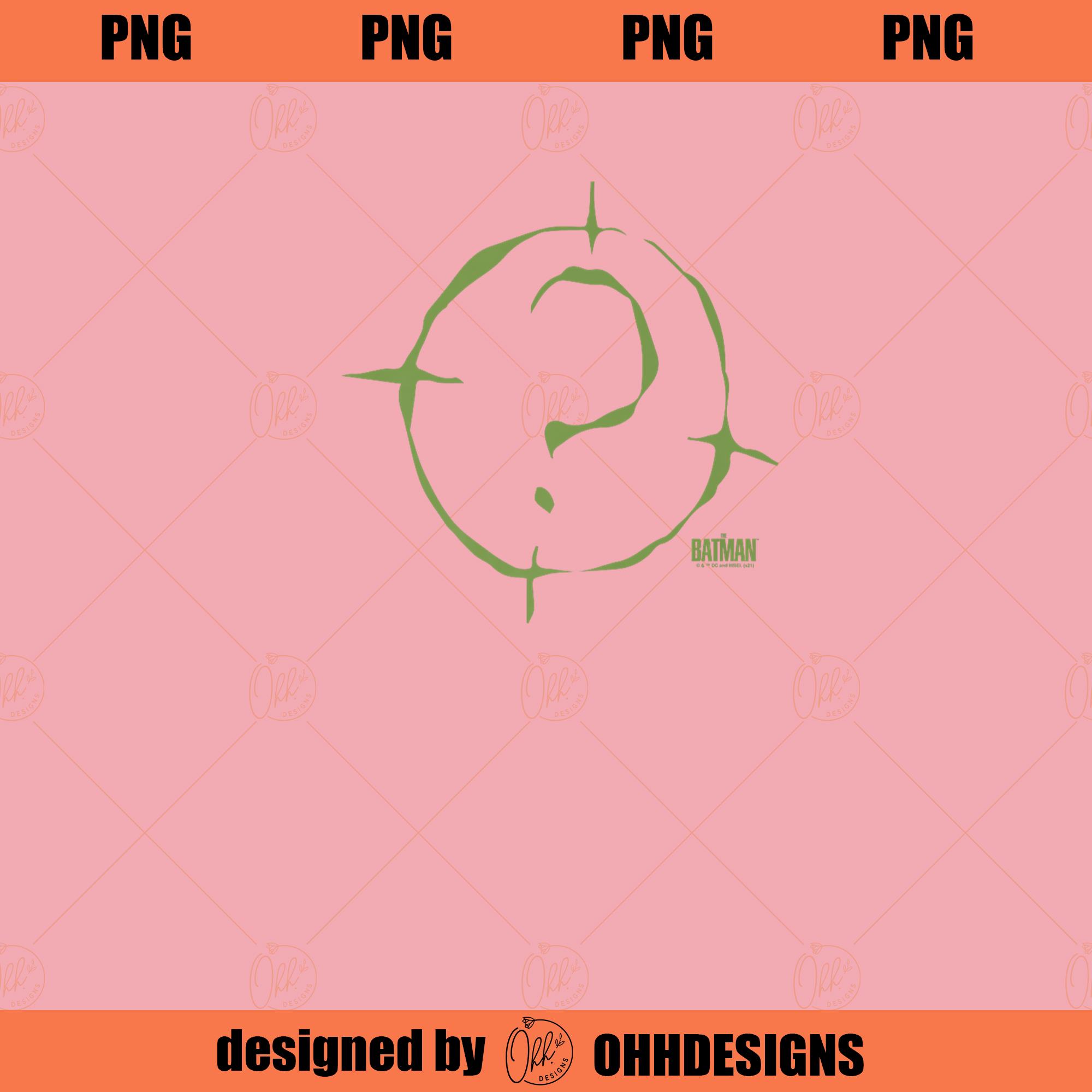 The Batman The Riddler Question Mark Logo Premium PNG Downlo | Inspire ...