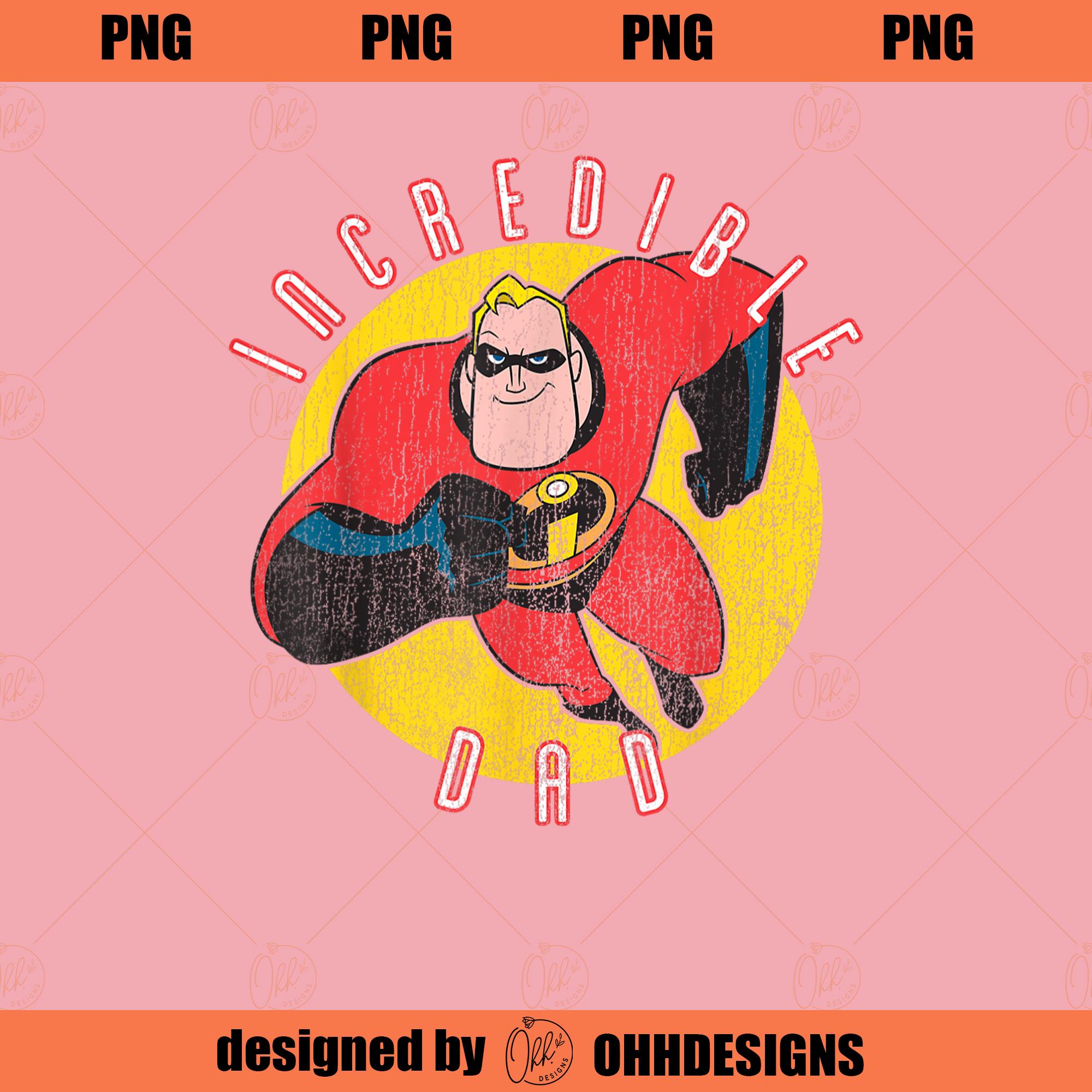 Disney Pixar The Incredibles Fathers Day Incredible Retro PN - Inspire ...